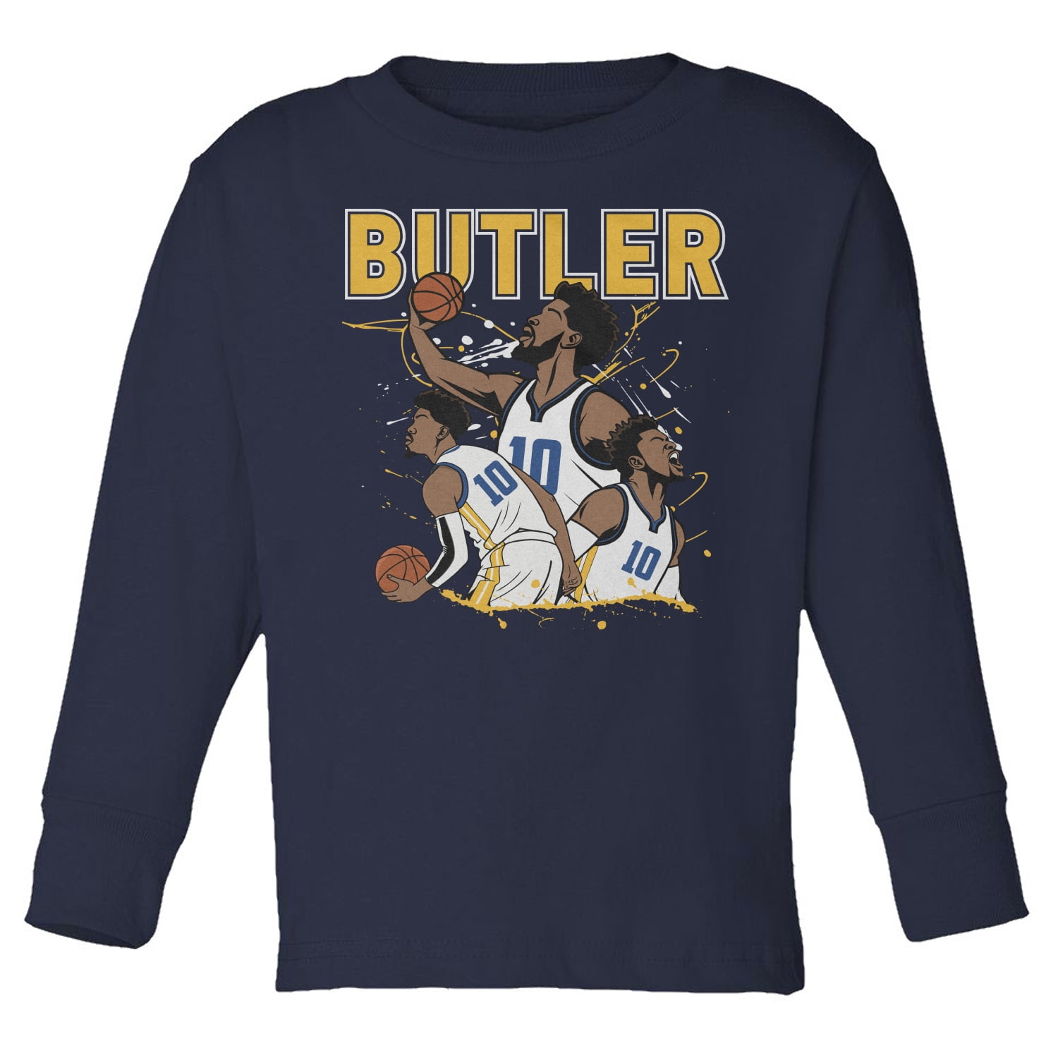 Butler Inspired Tha Bay Splash Design Basketball Fans Toddler Long ...