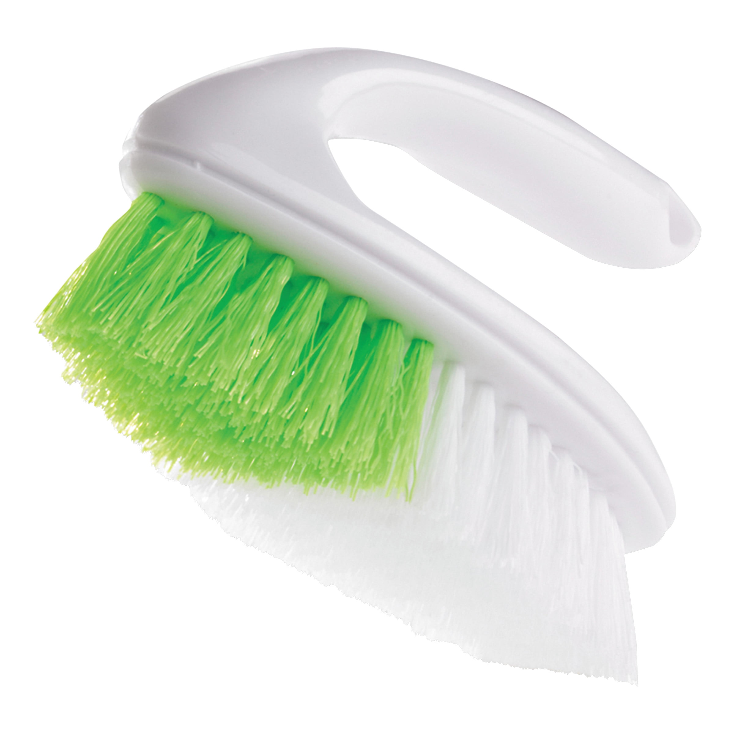 Butler Iron Handle Brush, 5 3/4" Brush, 1 1/4" Bristles, White/Green, 4 ...