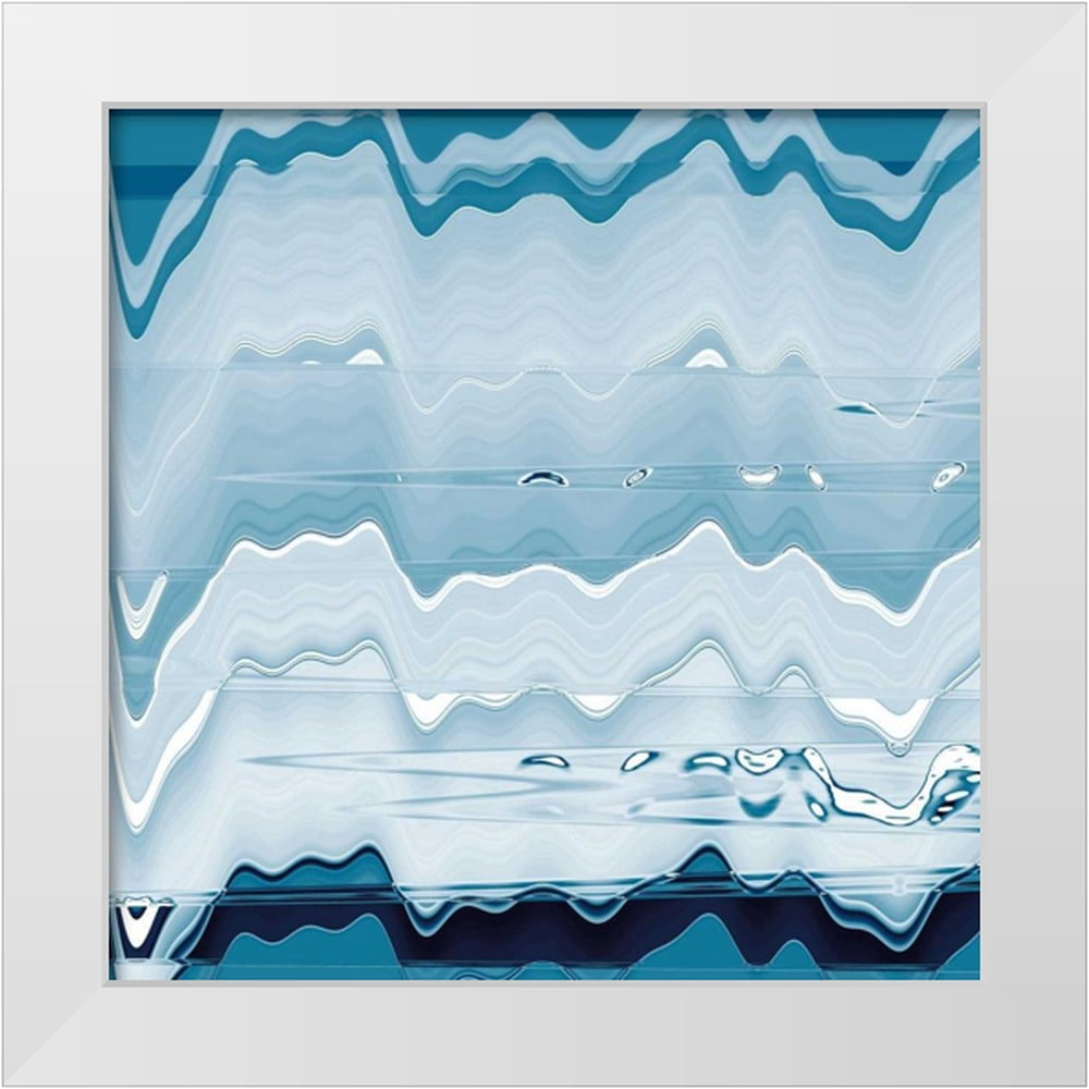 Butler, Jane-Ann 26x26 White Modern Wood Framed Museum Art Print Titled - Ice Pools - Walmart.com