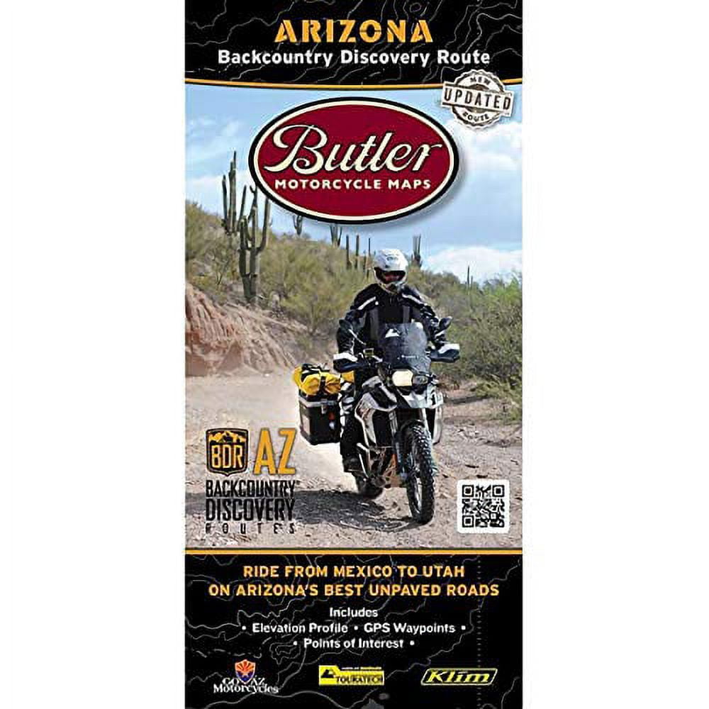Butler Motorcycle Maps Arizona Backcountry Discover Route: Dual Sport ...