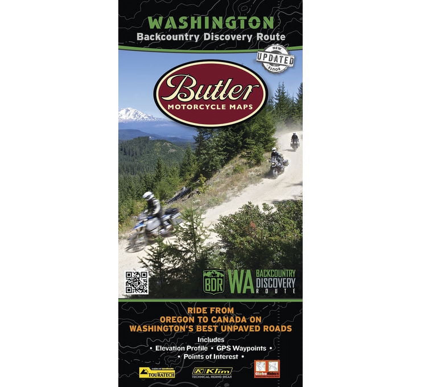 Butler Motorcycle Maps Washington Backcountry Discover Route: Dual ...