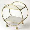 Butler Specialty Marble Top Serving Cart In White And Gold - Walmart.com