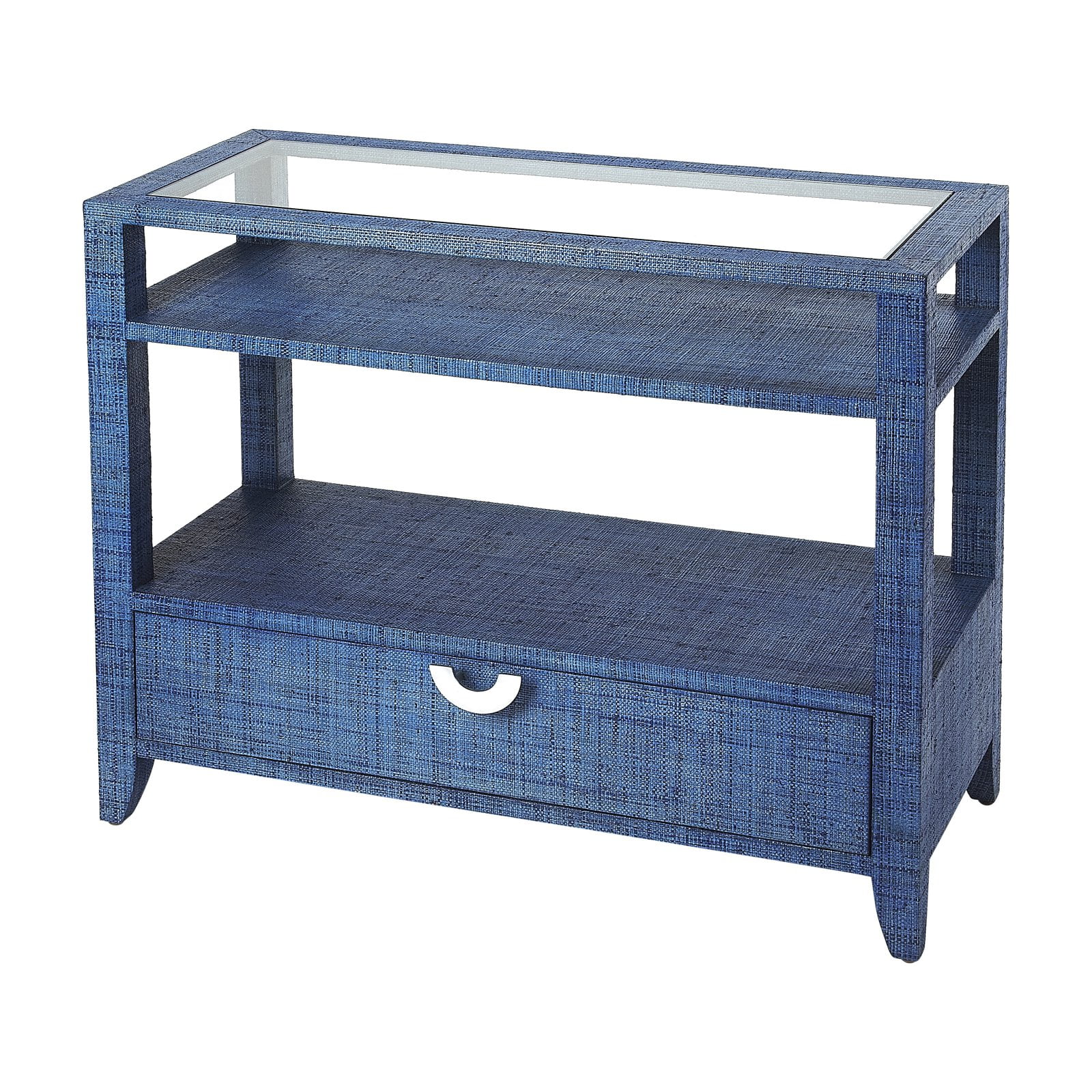 Butler Specialty Amelle Raffia Console Table In Blue - Walmart.com