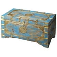 Butler Specialty Artifacts Storage Trunk Coffee Table In Blue - Walmart.com