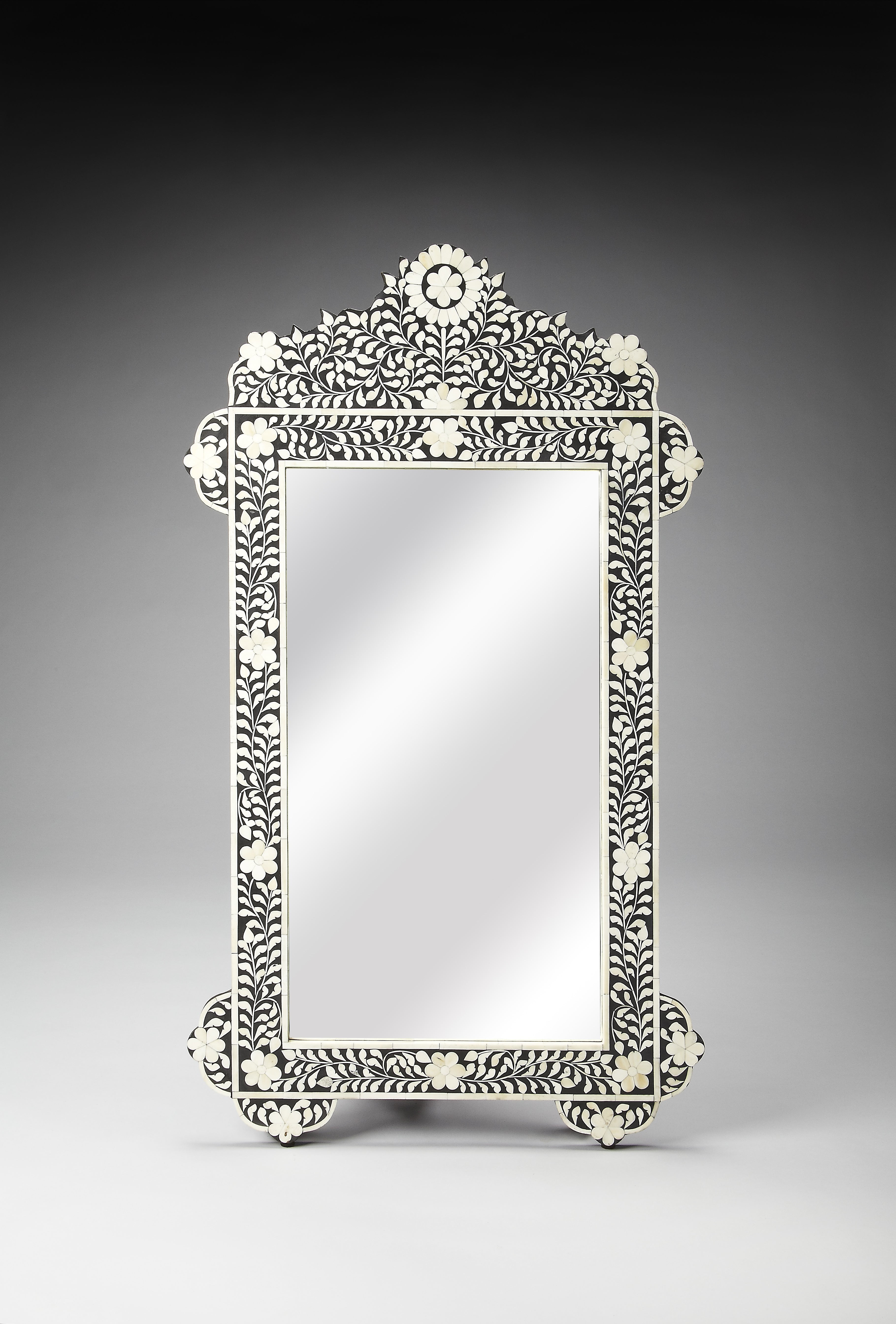 Butler Specialty Bone Inlay Accent Wall Mirror In Black - Walmart.com