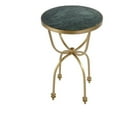 Butler Specialty Company Hager 16 in. W Round Marble Side Table - Green ...