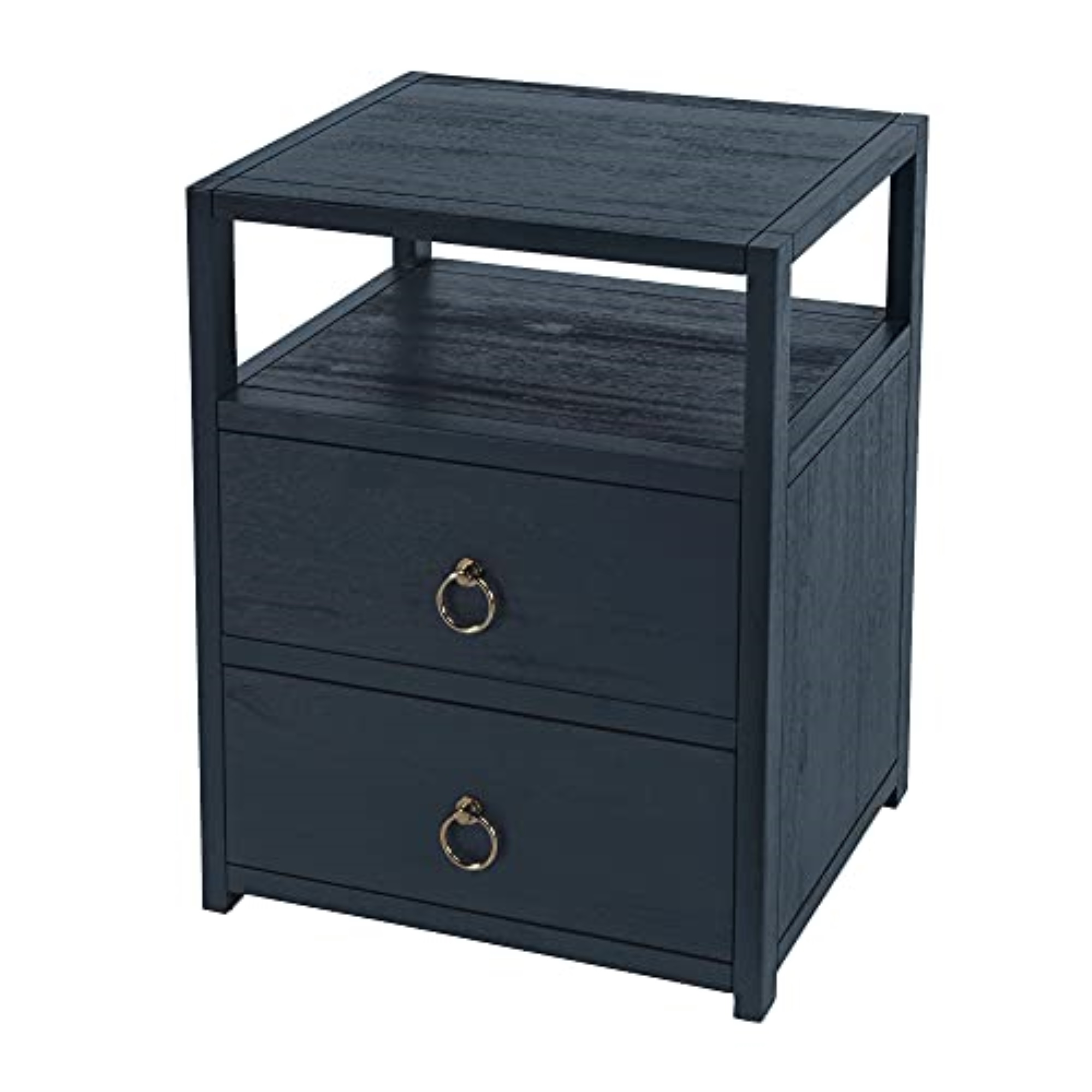 Novogratz Her Majesty 2 Drawer Nightstand, Blue - Walmart.com