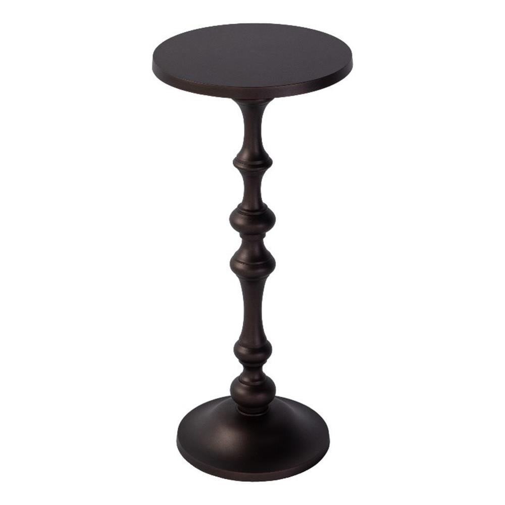 Butler Specialty Company Passeo 10 in. W Round Metal Pedestal End Table ...