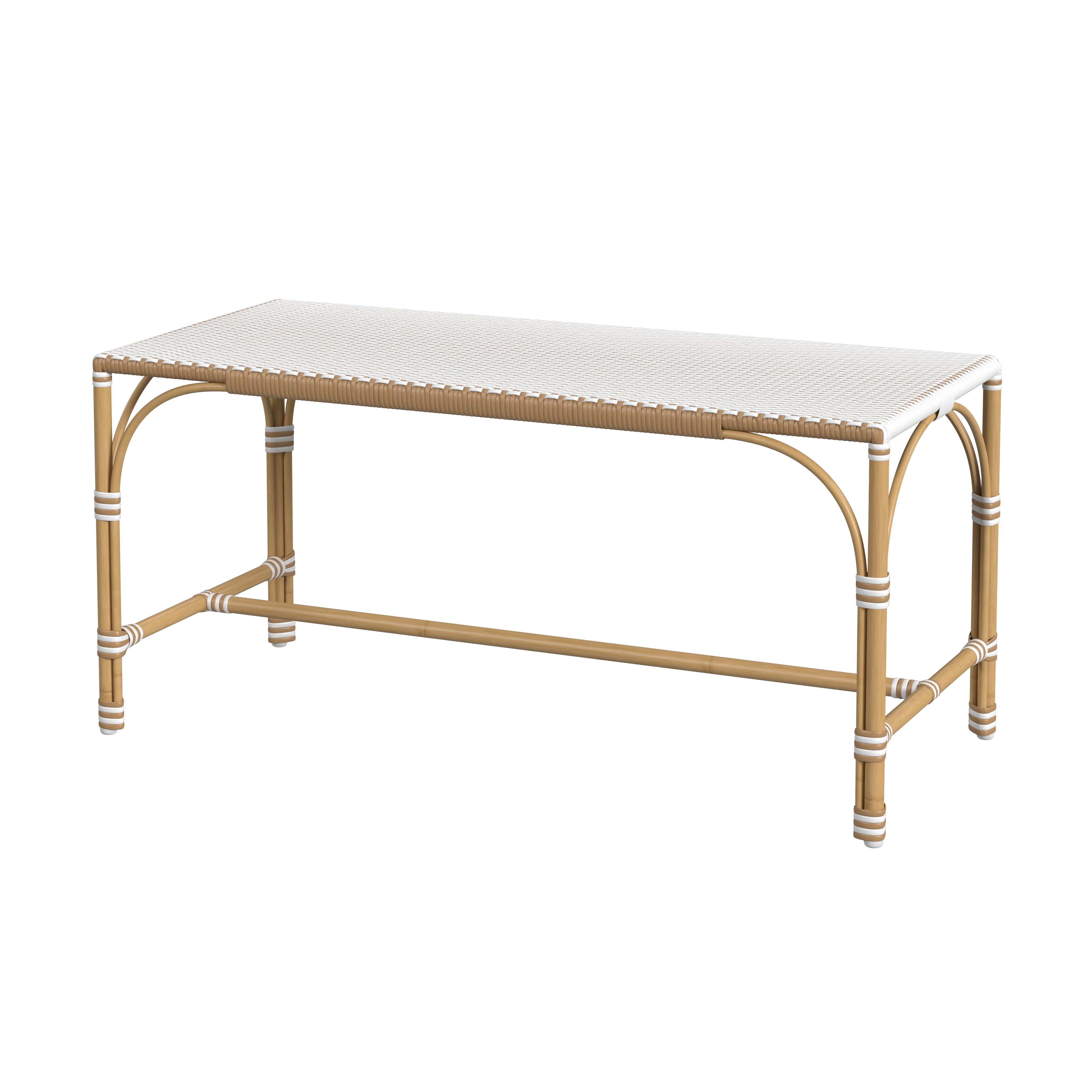 Butler Specialty Company Tobias Outdoor Rattan Dining Bench - Beige And ...