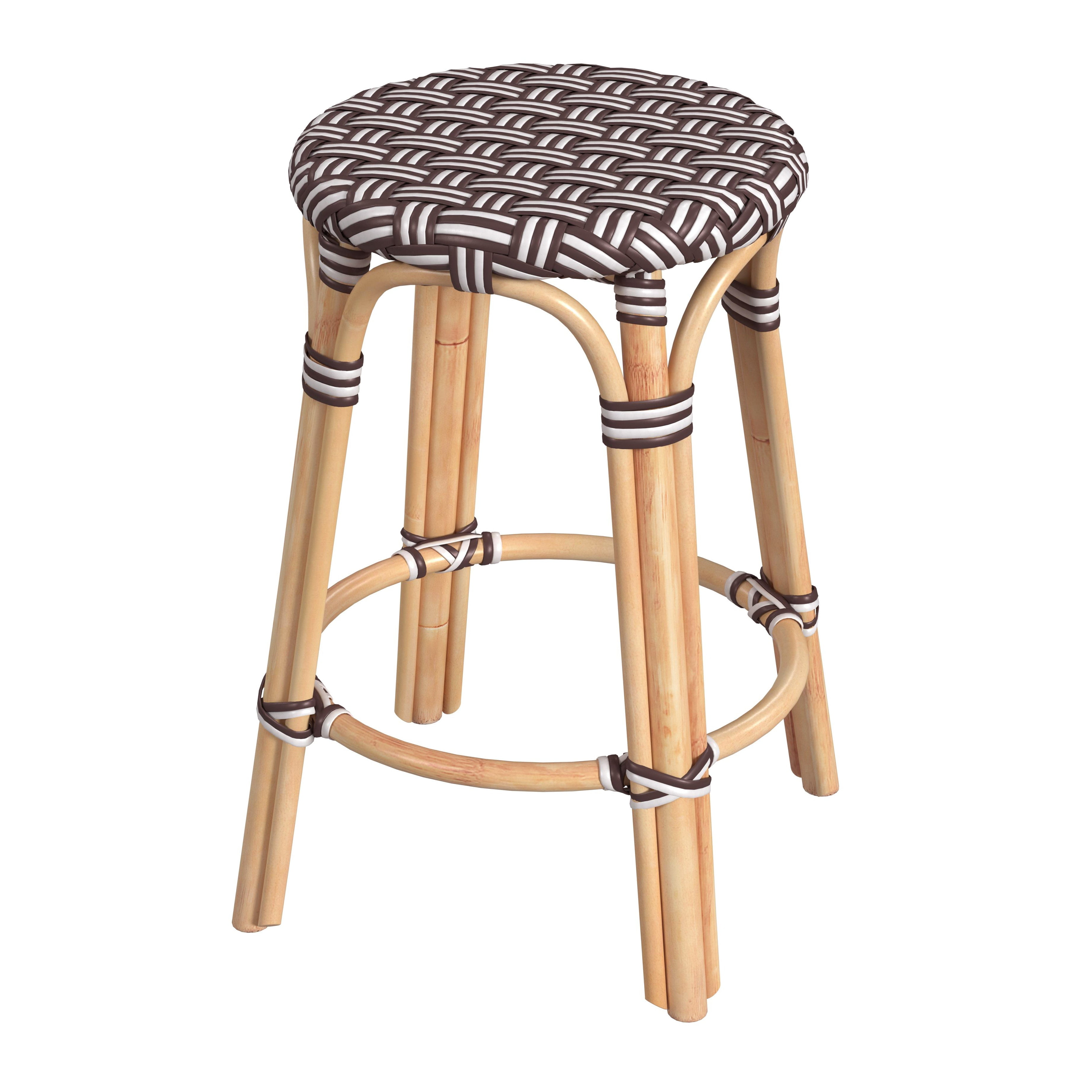 Butler Specialty Company Tobias Rattan Round 24" Counter Stool ...