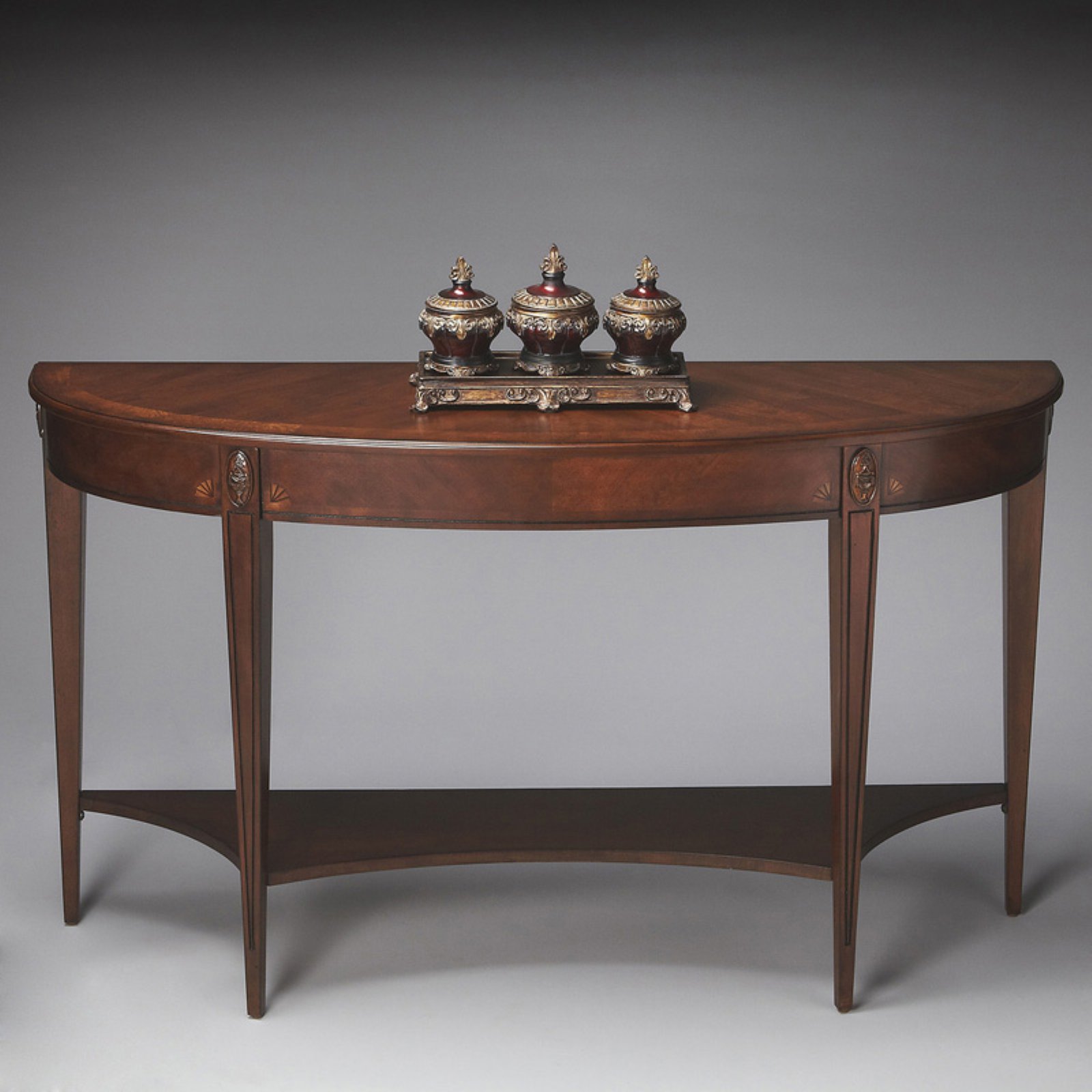 Butler Specialty Masterpiece Demilune Console Table in Nutmeg - Walmart.com