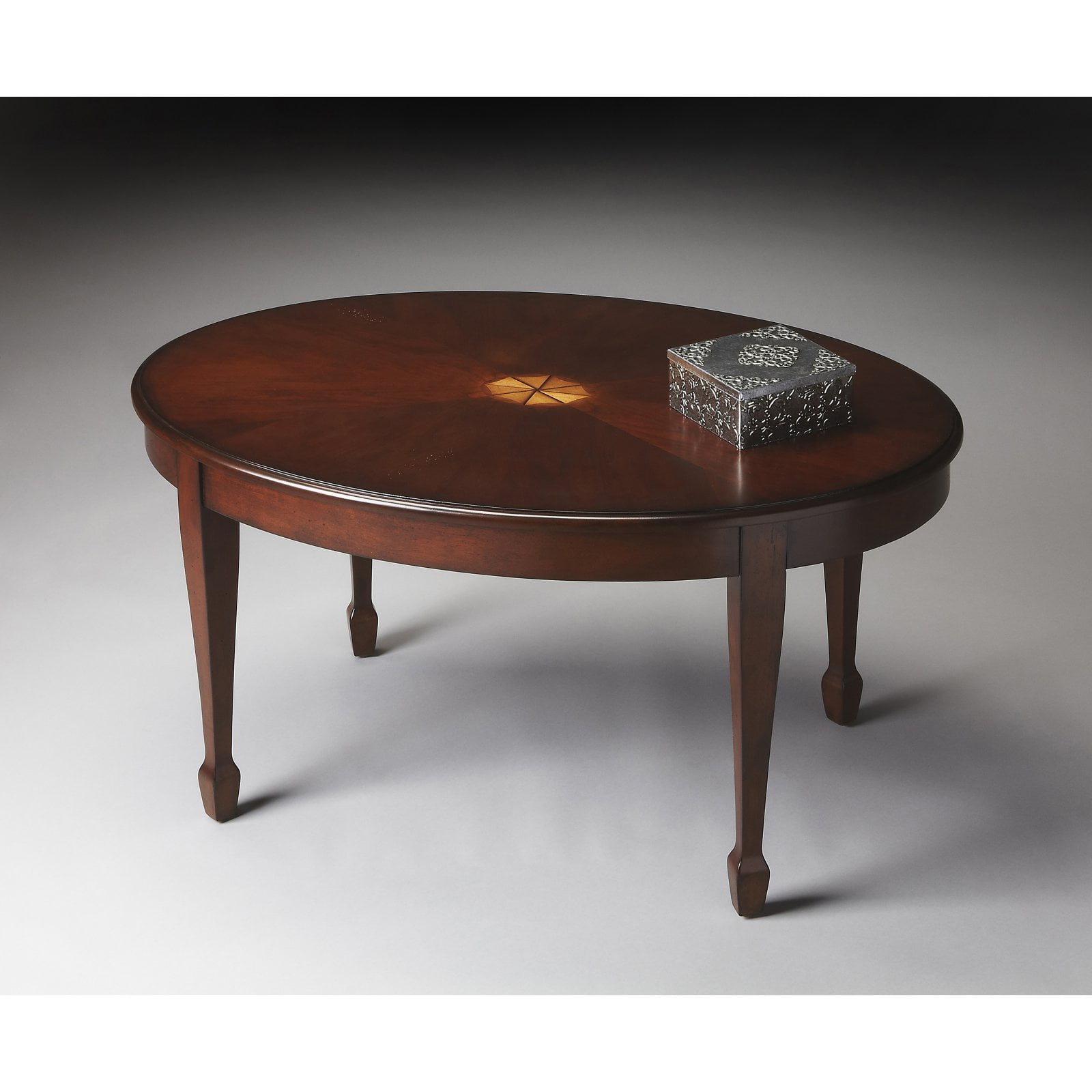 Butler Specialty Traditional Oval Coffee Table in Plantation Cherry ...