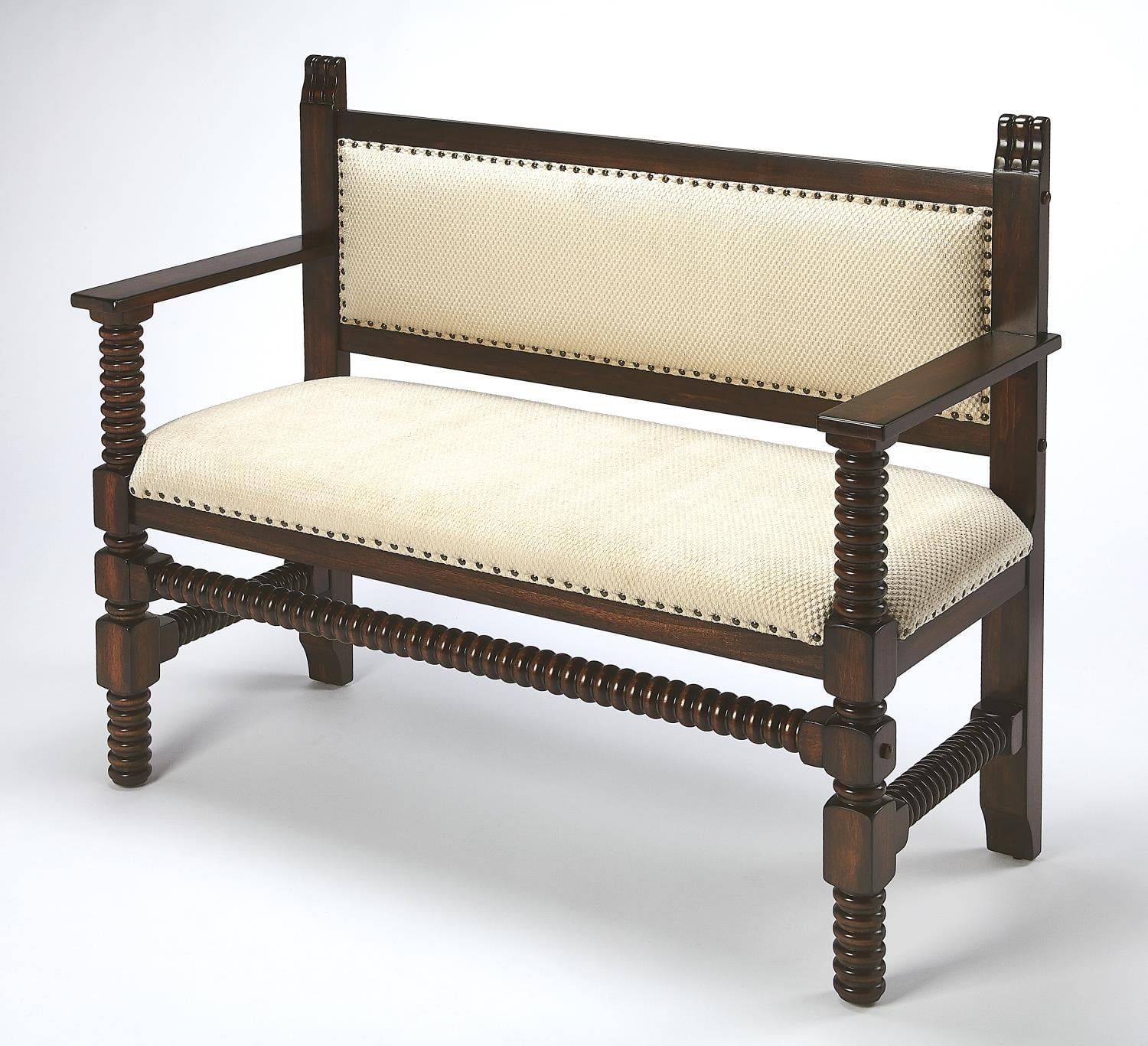 Butler 3641024 Mercier Plantation Cherry Bench, Dark Brown - 40.5 x 47. ...