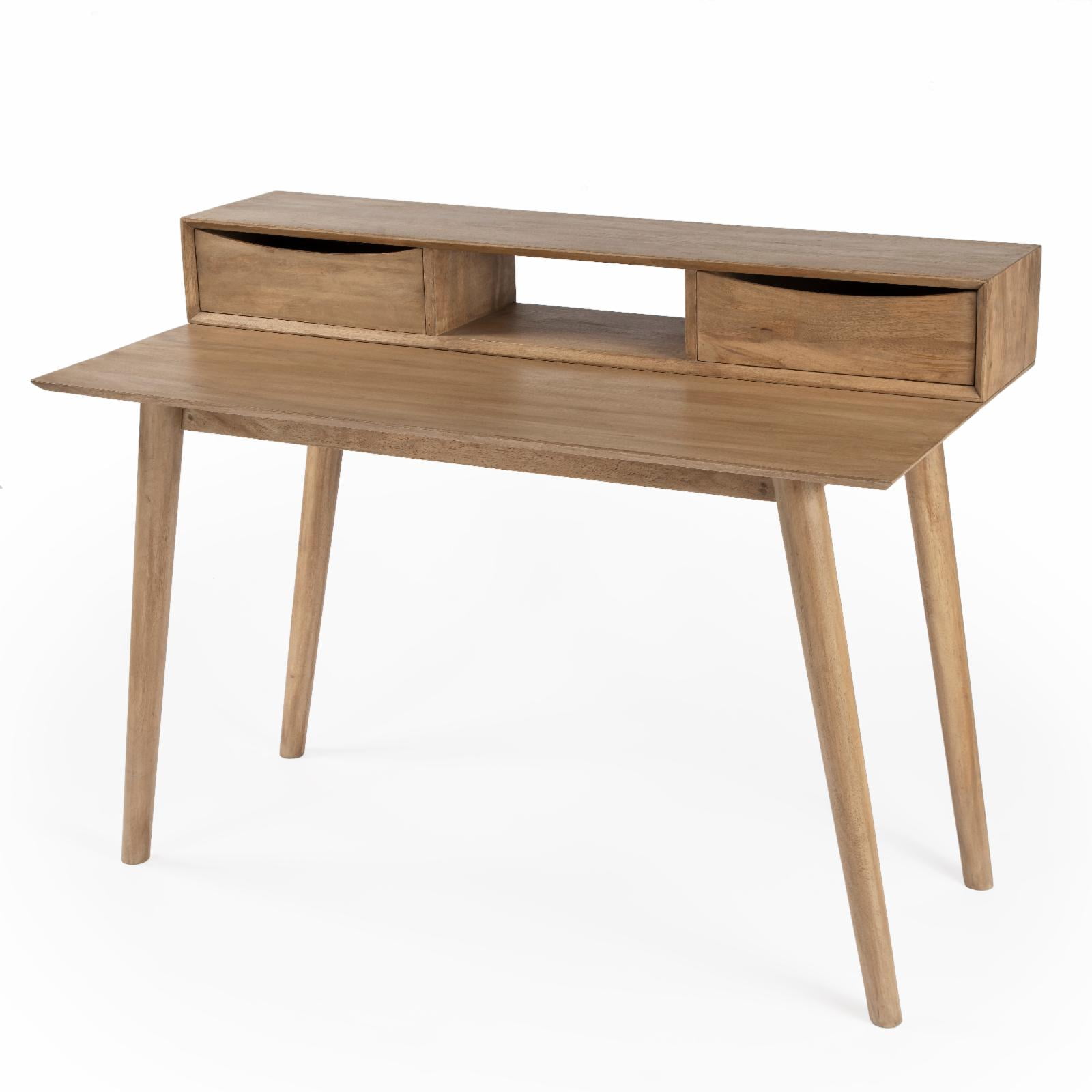 Butler Transitional Serafimida Natural Wood Writing Desk 5560312 ...