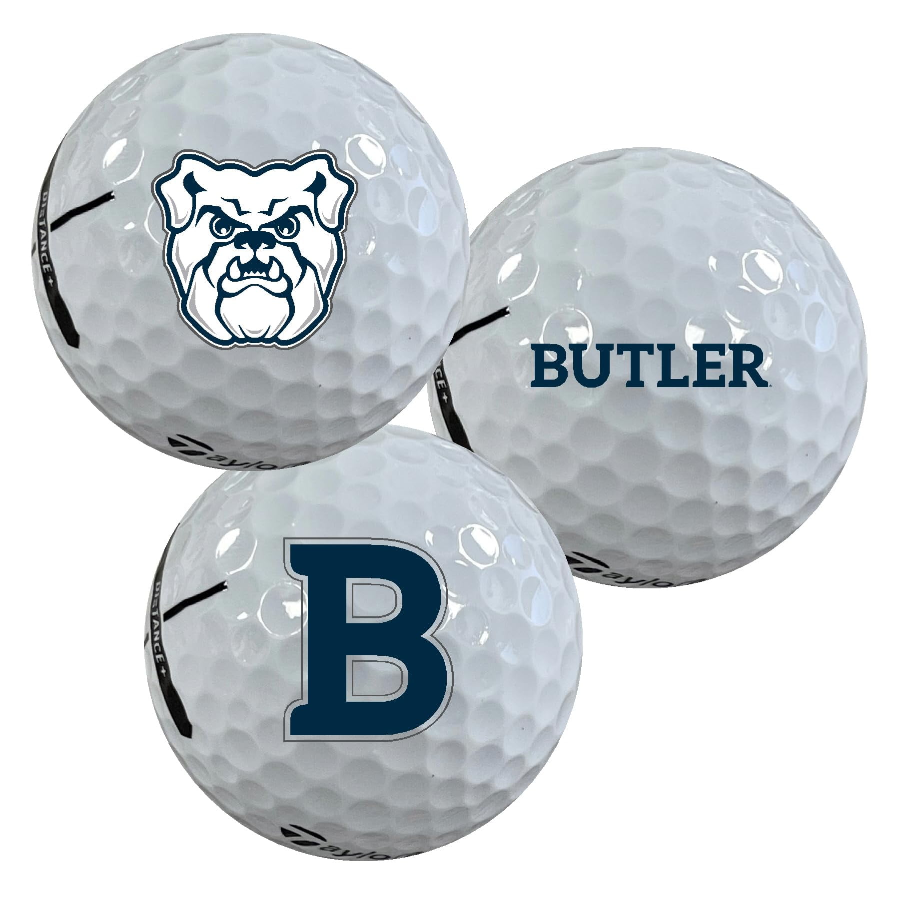 Butler University Bulldogs Logo Edition Taylormade Distance+ Golf Balls ...