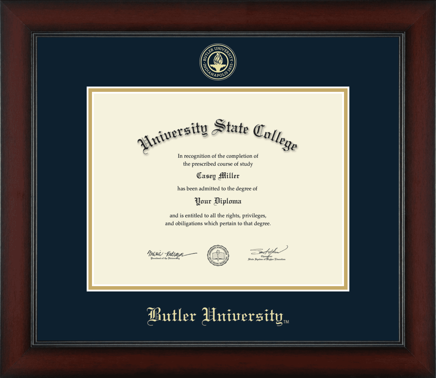 Butler University Diploma Frame, Document Size 11" x 8.5" - Walmart.com