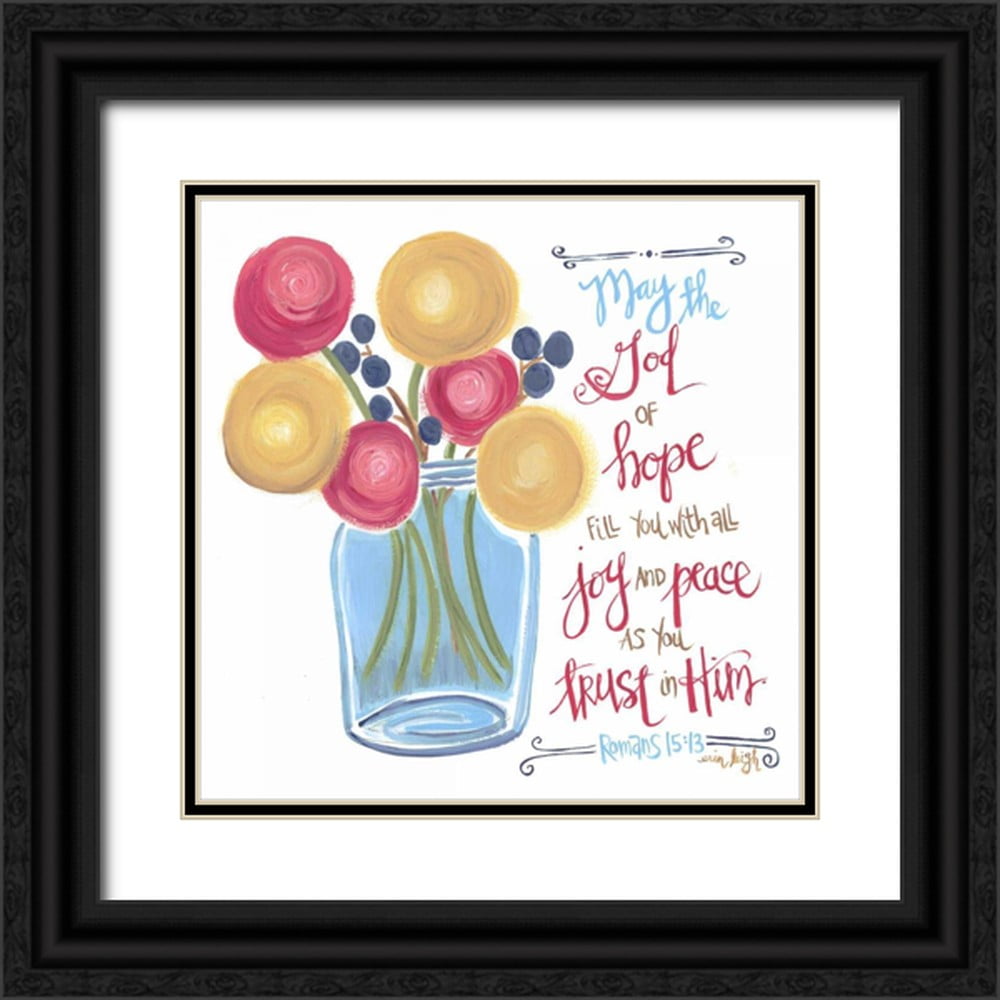 Butson, Erin 26x26 Black Ornate Wood Framed with Double Matting Museum ...