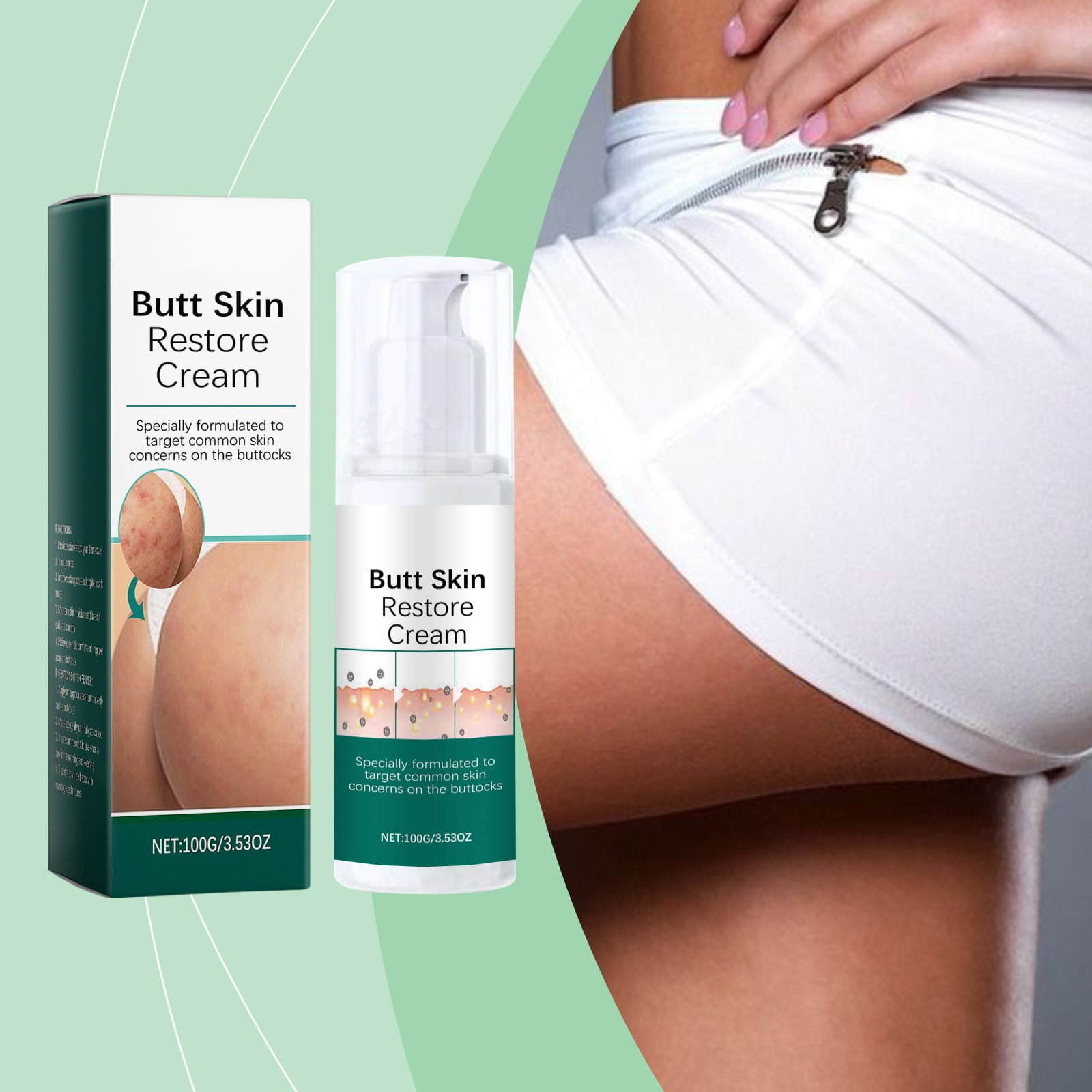 Butt Acne Treatment Cream, Butt Acne Clearing Cream, Clears Acne Pimples Zits Bumps and Dark ...