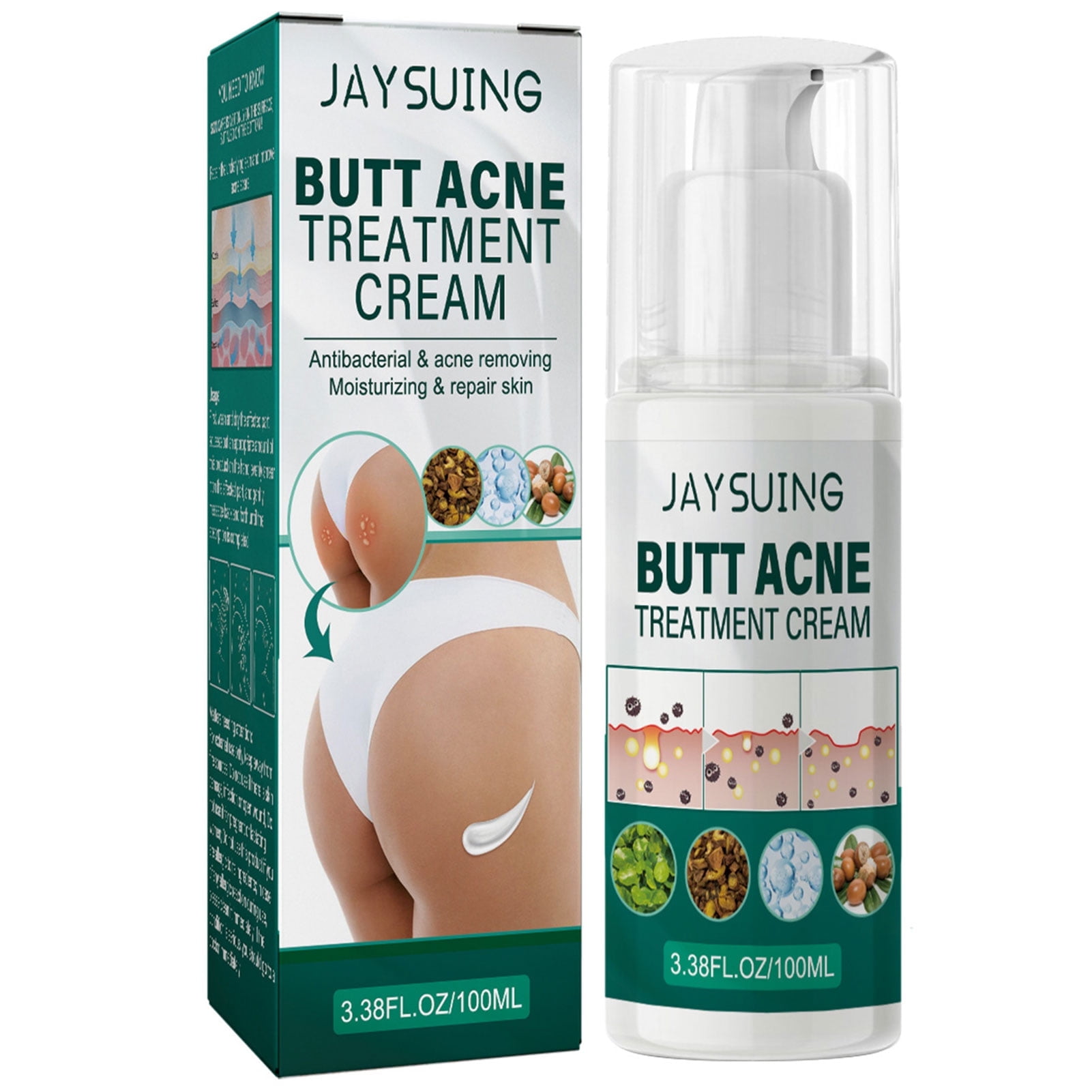 Butt Acne Treatment Cream Fast Absorption And Smooth Application For Treating Pimples Blackheads Walmart