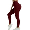 Butt Lifting Yoga Pants for Women High Waisted Ribbed Leggings Solid ...