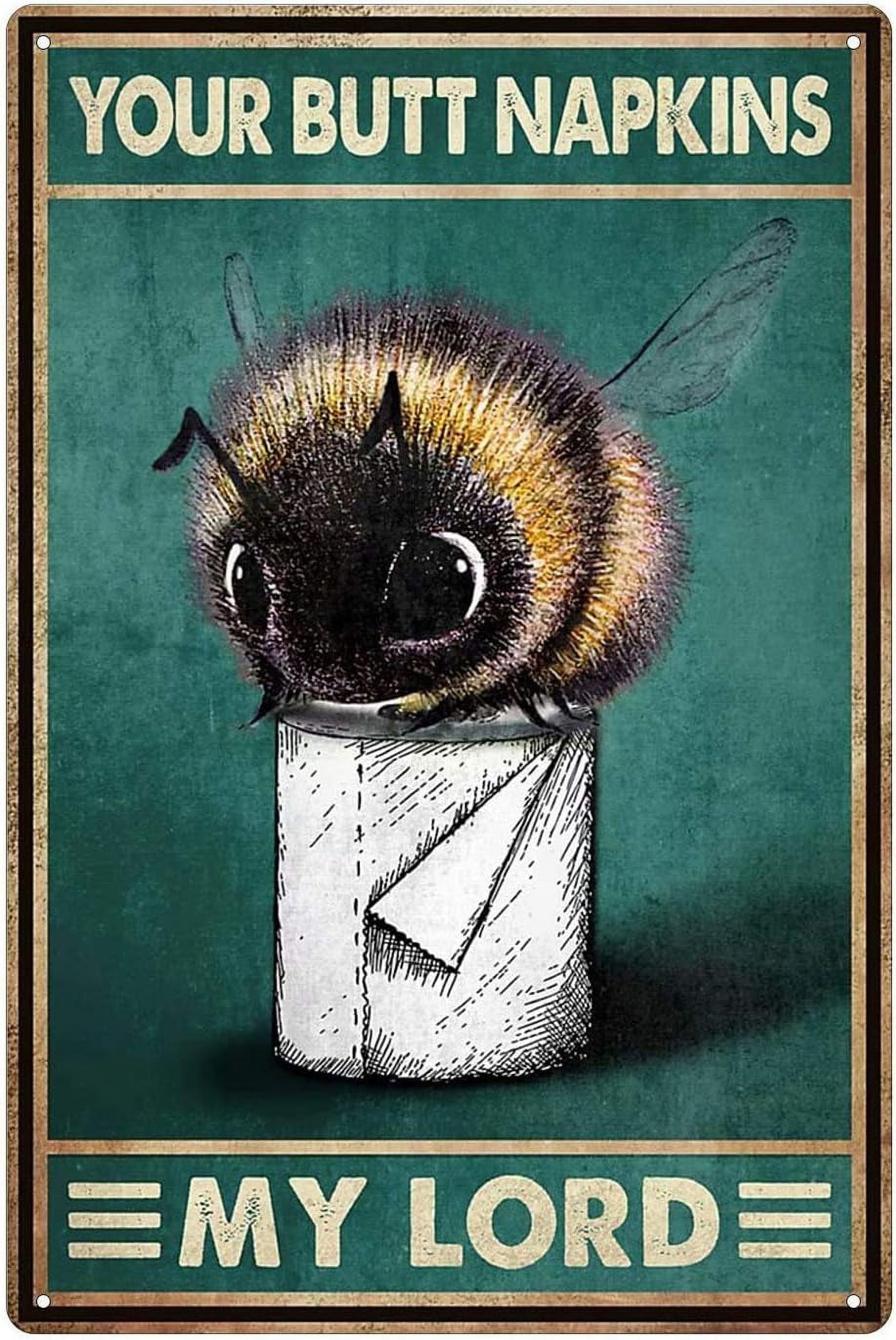 Your Butt Napkins My Lord Signs-Metal Tin Exquisite Wall Art Decor ...