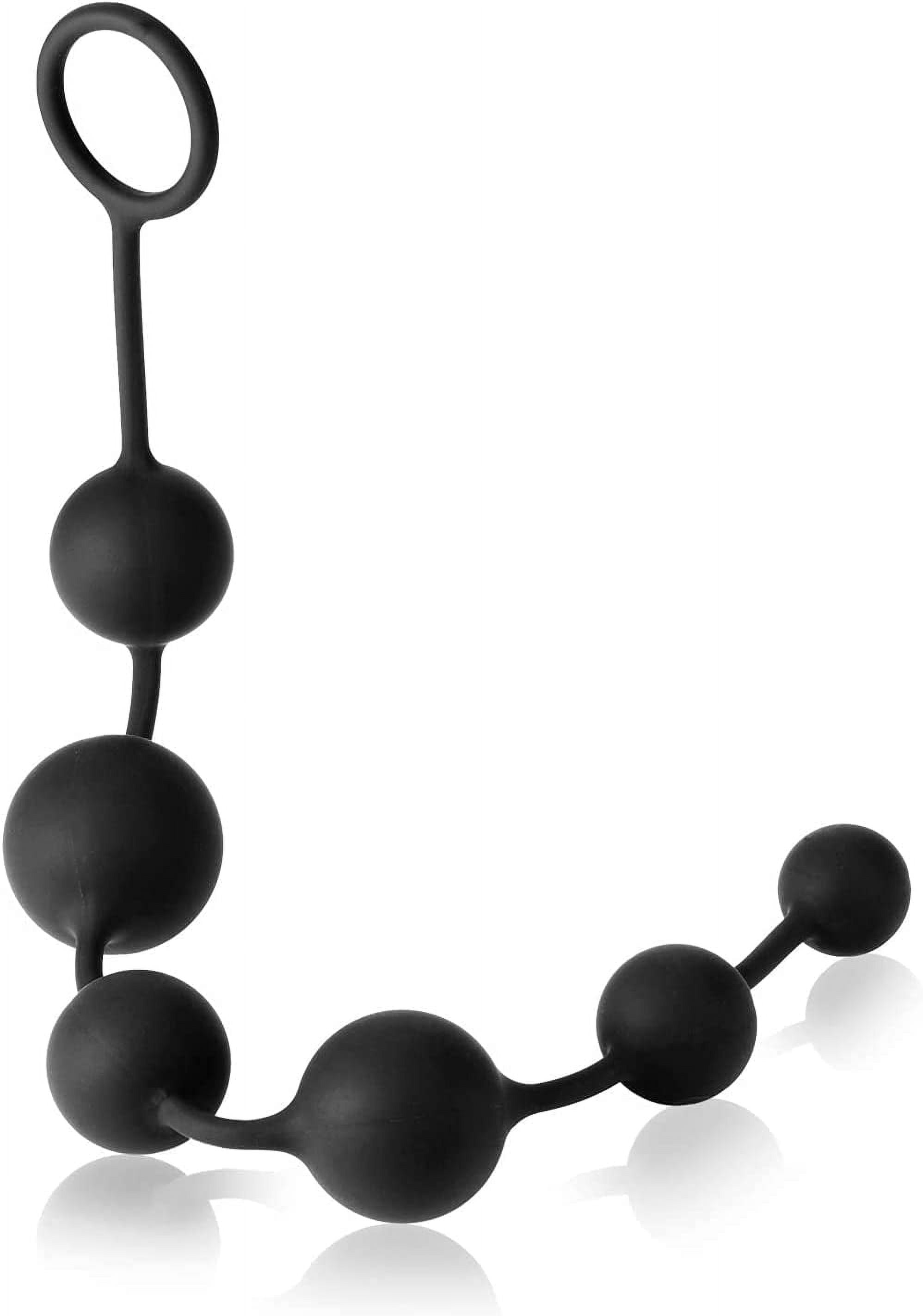 Butt Plug With Silicone Anal Bead Anal Sex Toys With Safe Pull Ring In