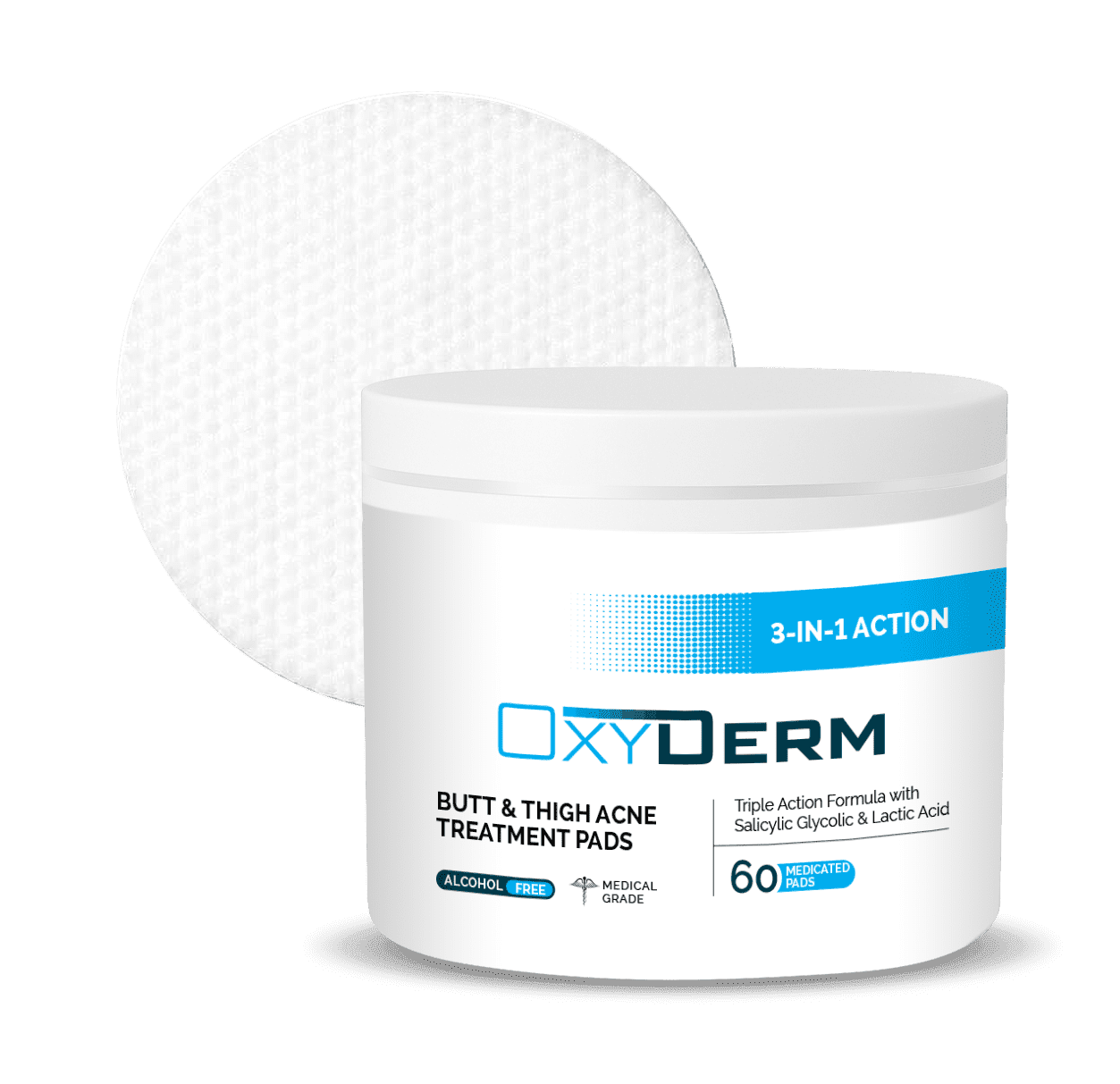 Butt & thigh Acne Treatment Pads - Exfoliating Pads to Eliminate Acne ...