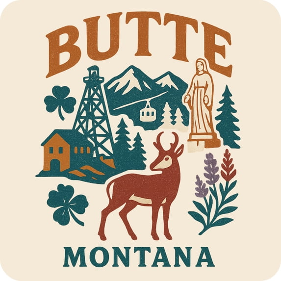 Butte Montana Keepsakes Souvenir Vinyl Sticker – Destination Travel ...