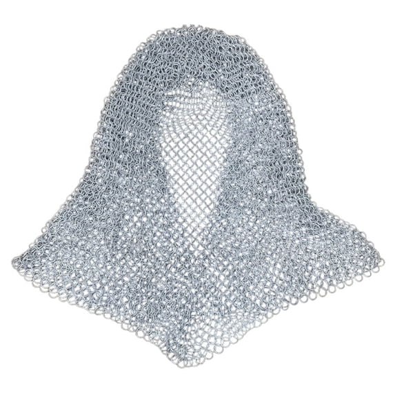 Butted Aluminium Chainmail Coif Medieval Knights Hood Chain mail Armor ...