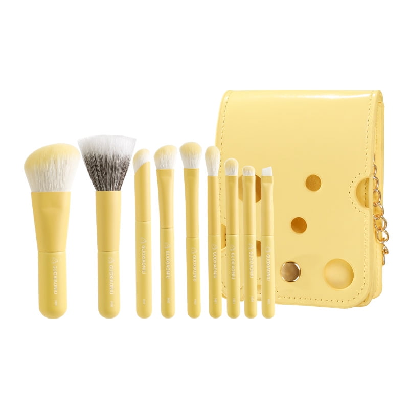 Butter 9pcs Makeup Brushes Set Brush Bag Eye Shadow Brushes Concealer ...
