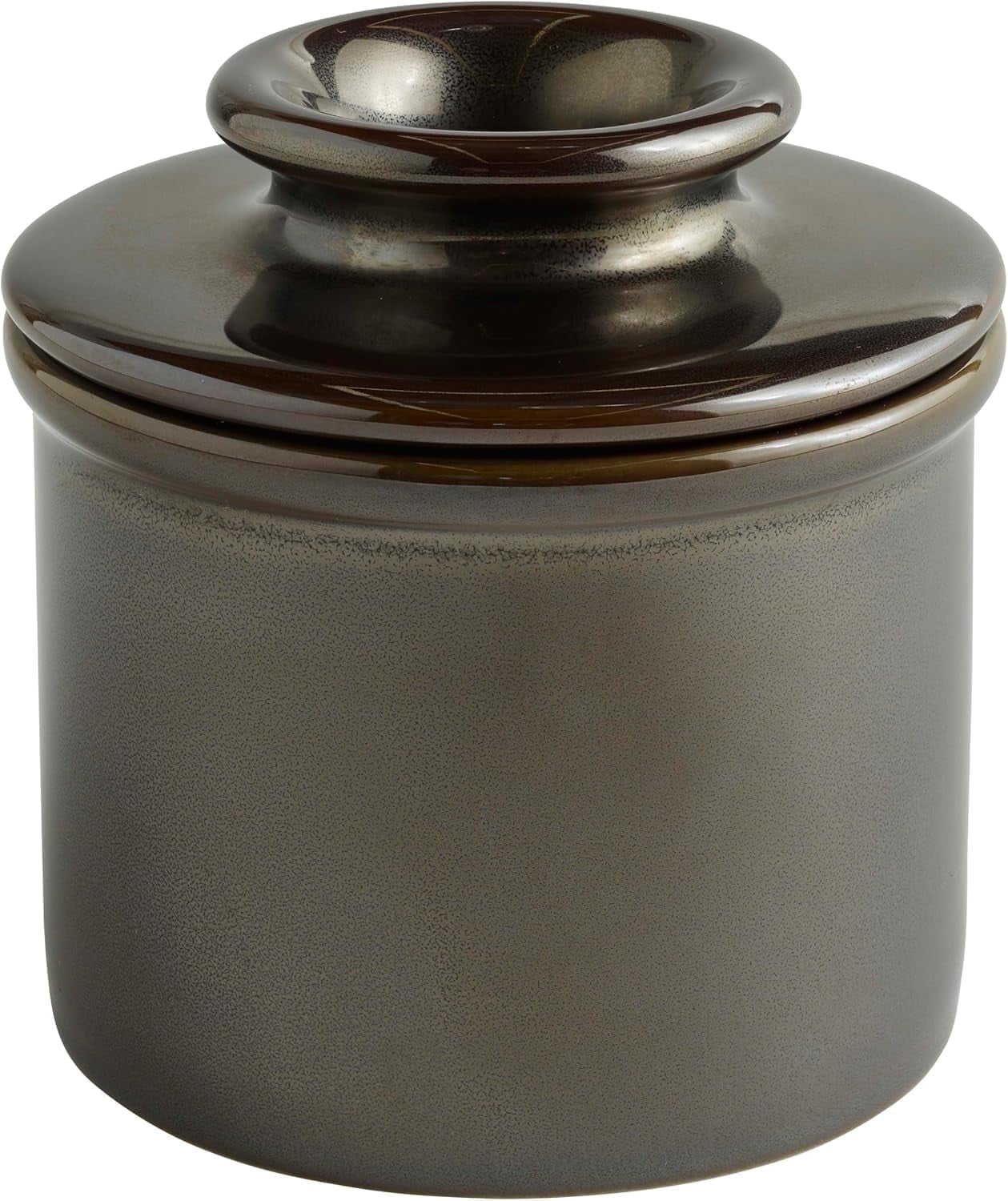 Butter Bell® Crock – Classic Dragon Steel Metallic Reactive Glaze ...