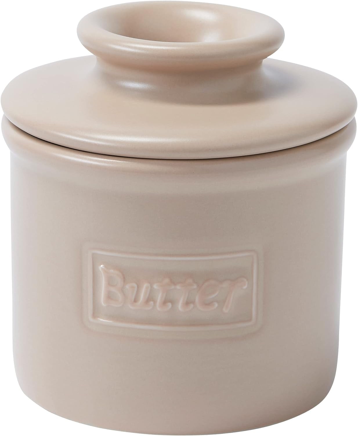 L Tremain Butter Bell Crock, French Ceramic Dish Keeper, Café Matte ...