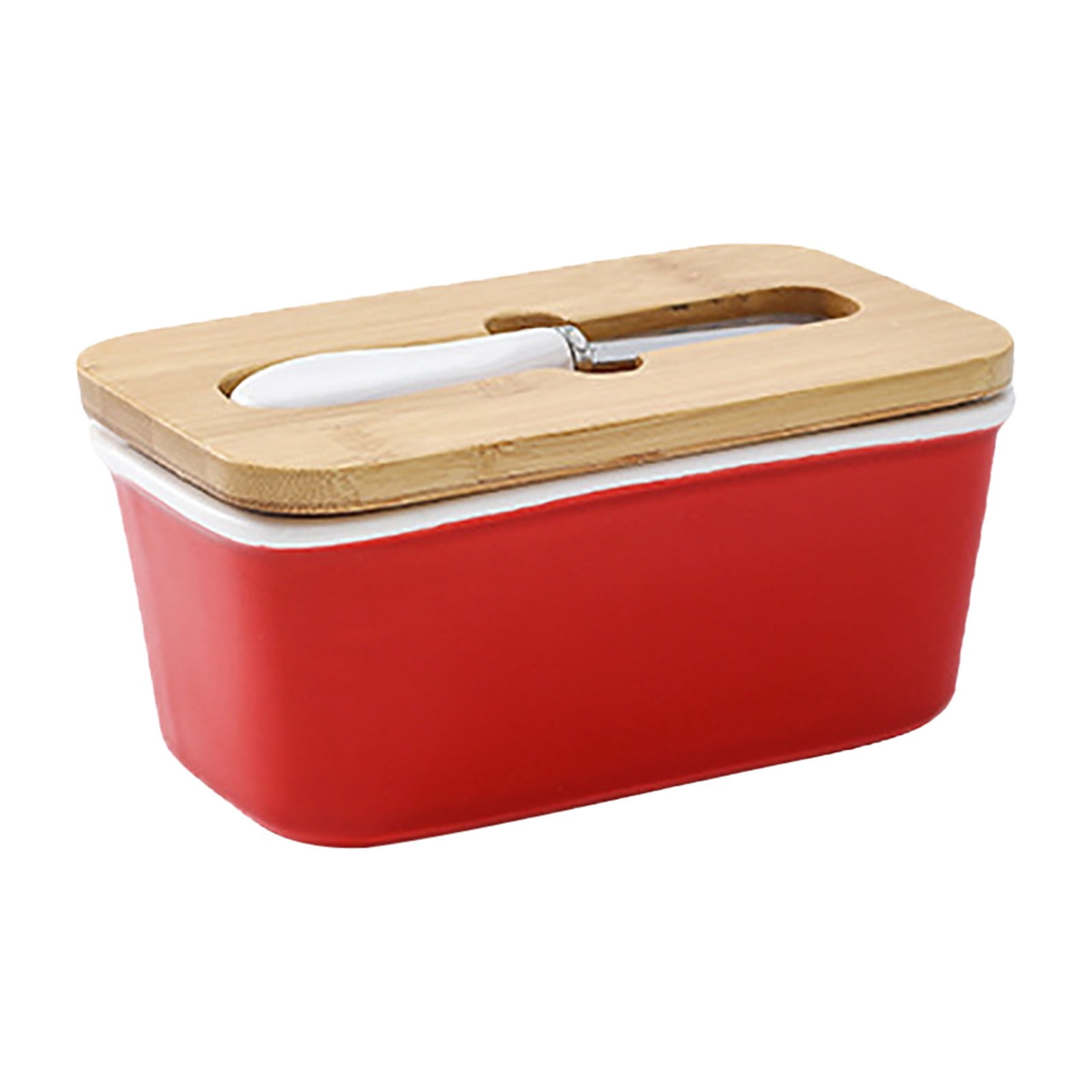Butter Box Ceramic Creative Butter Dish Crisper Sealed Box Rectangular ...