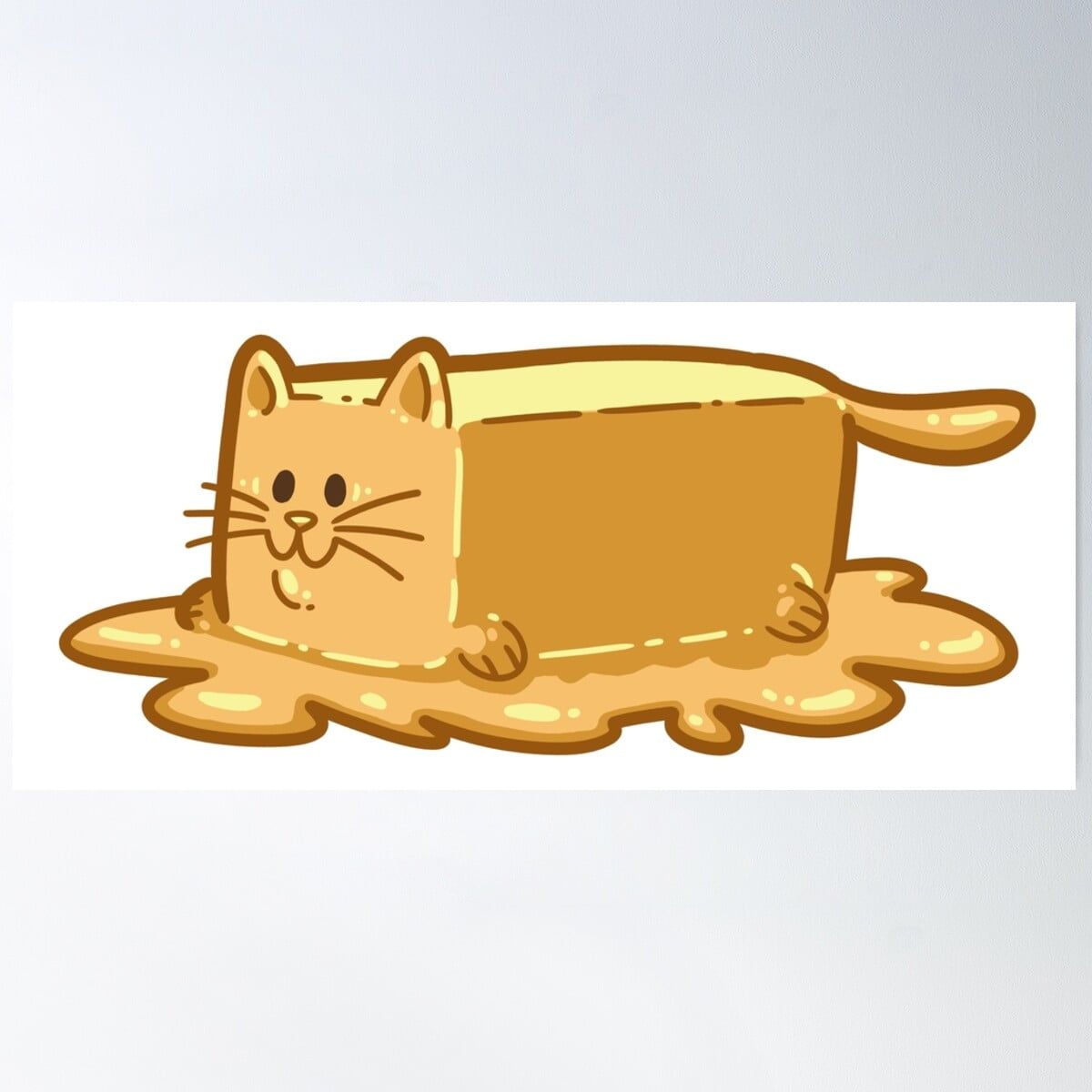 Butter Cat Poster Wall Art, Modern Wall Decor For Living Room Bedroom ...