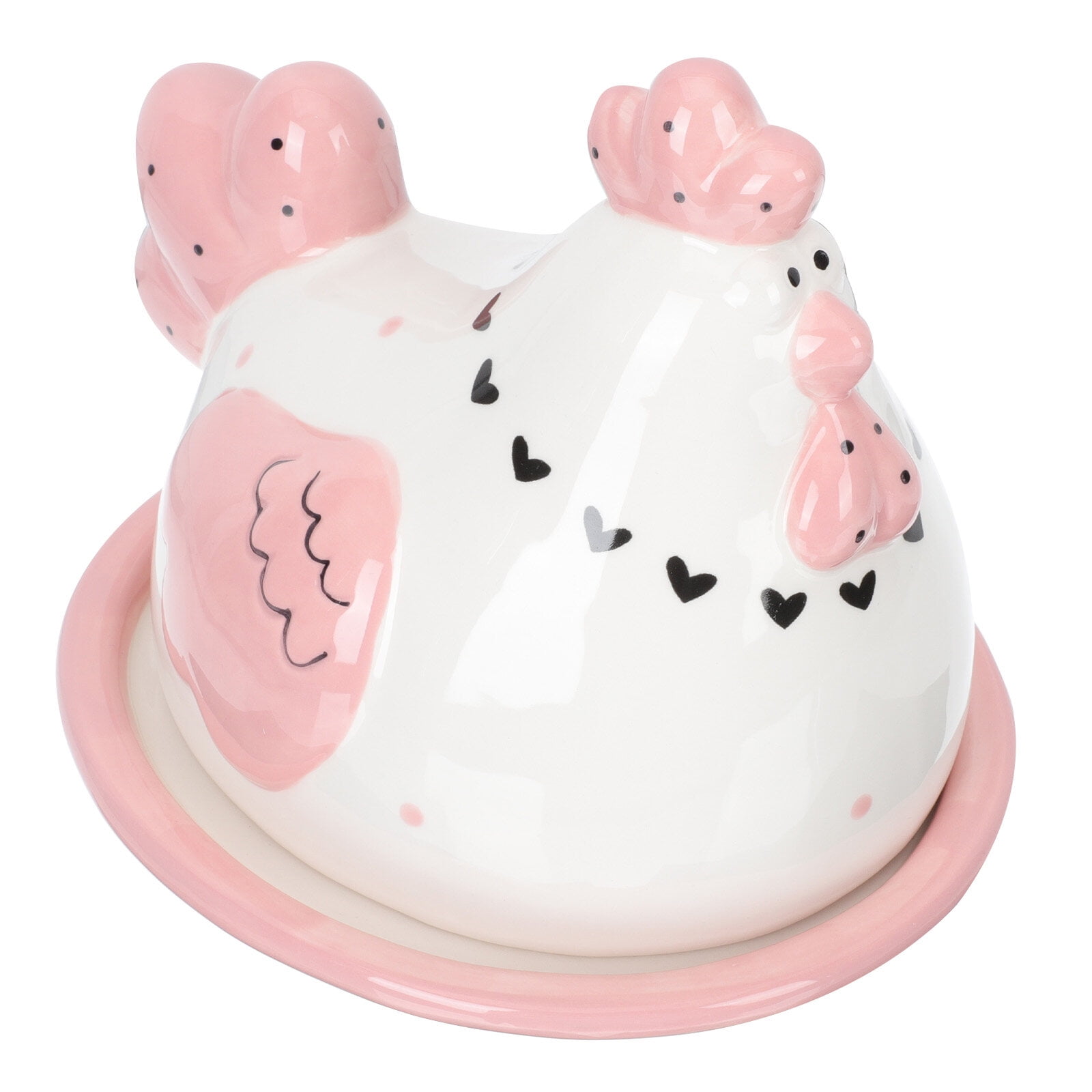 Chicken Butter Dish Sugar Bowl Ceramic Storage Box - Walmart.com