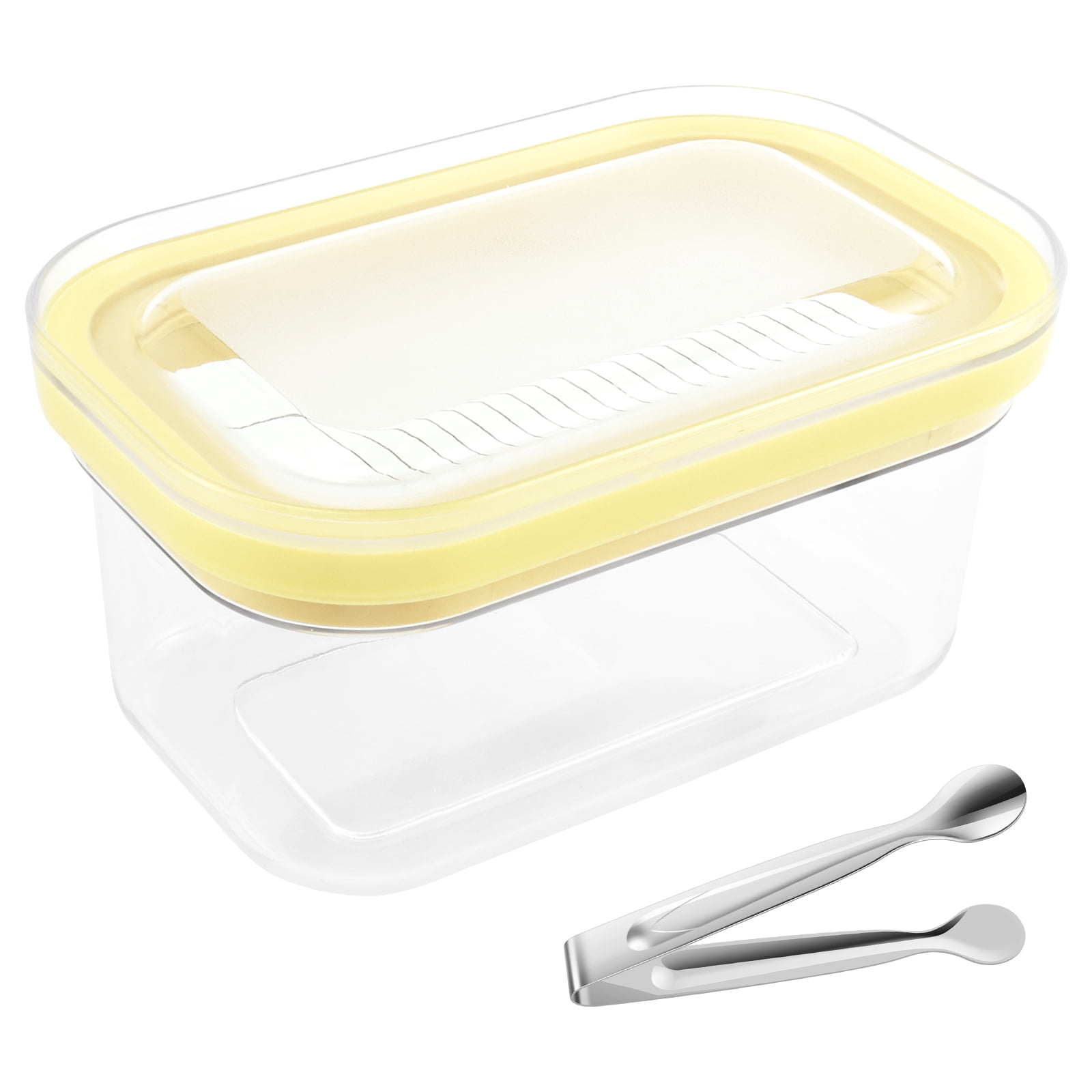 Butter Container Slicer Rectangular Butter Dish Slicer with Food Clip ...