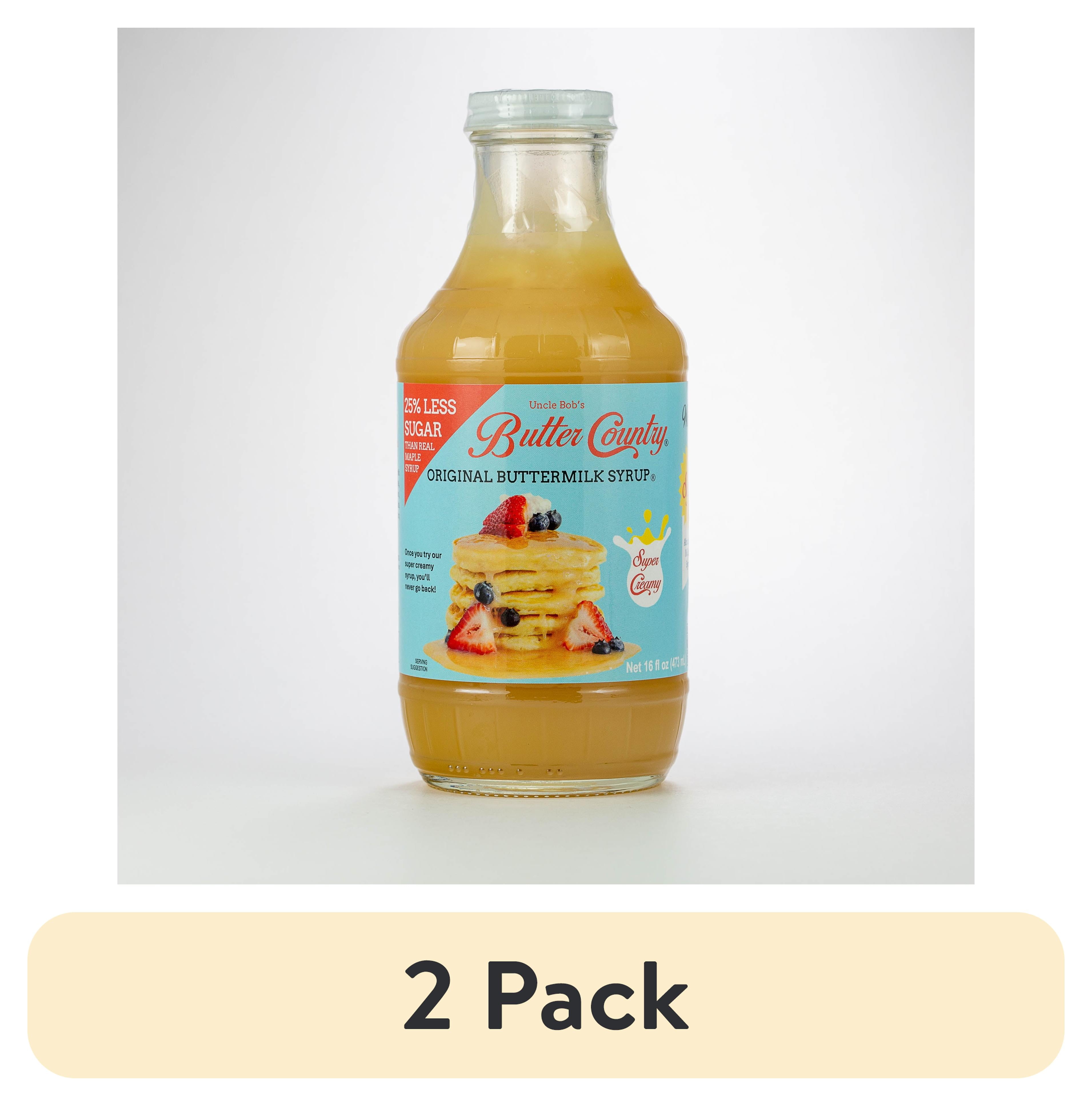 (2 pack) Butter Country Rich and Creamy Buttermilk Syrup | Original ...