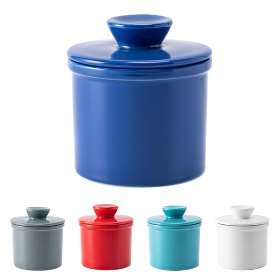 Butter Crock With Water Line for Countertop, French Dish With Lid ...