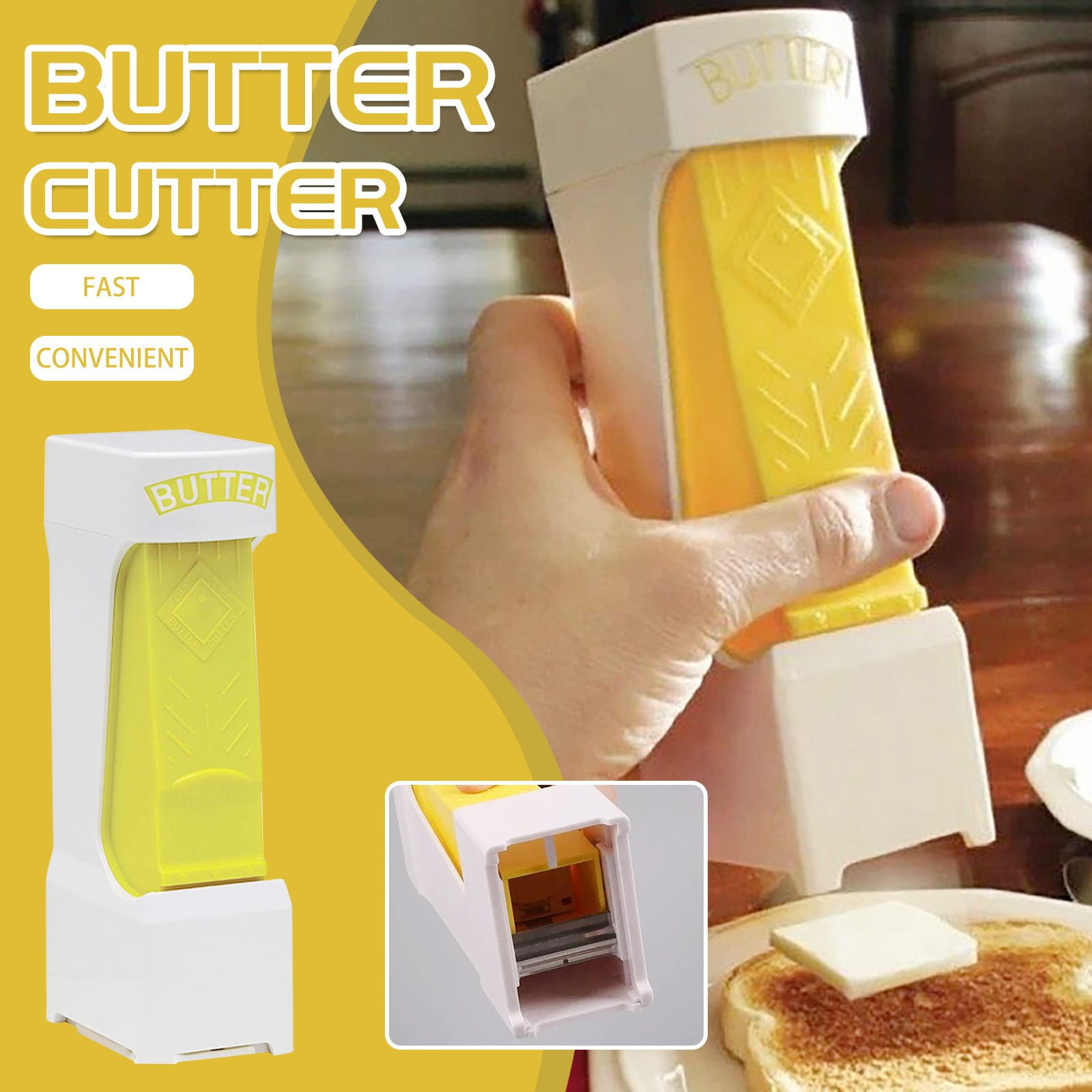 Butter Cutter Slicer Single Stick,Quality Home Stick Butter Cutter, Portable Cheese Cutter ...