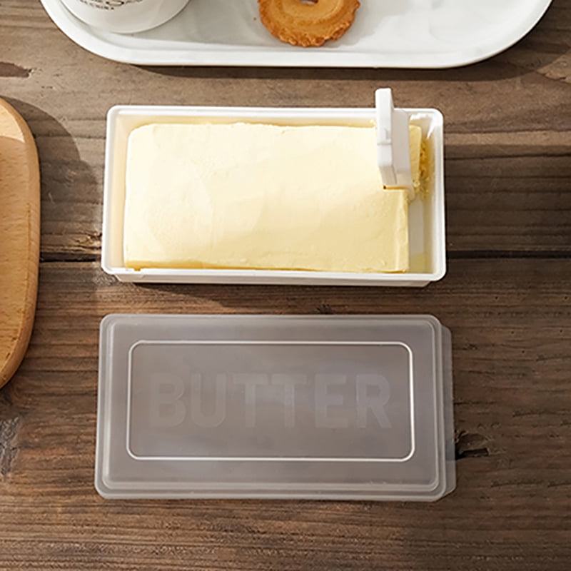 Butter Cutting Storage Box With Lid Refrigerator Cheese Storage Crisper ...