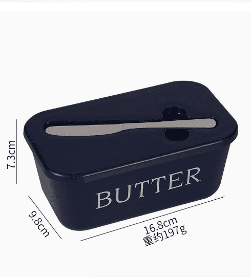 Butter Dish with Butter Knife Set, Food-Grade Covered Butter Container ...