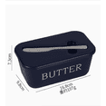 Butter Dish with Butter Knife Set, Food-Grade Covered Butter Container ...