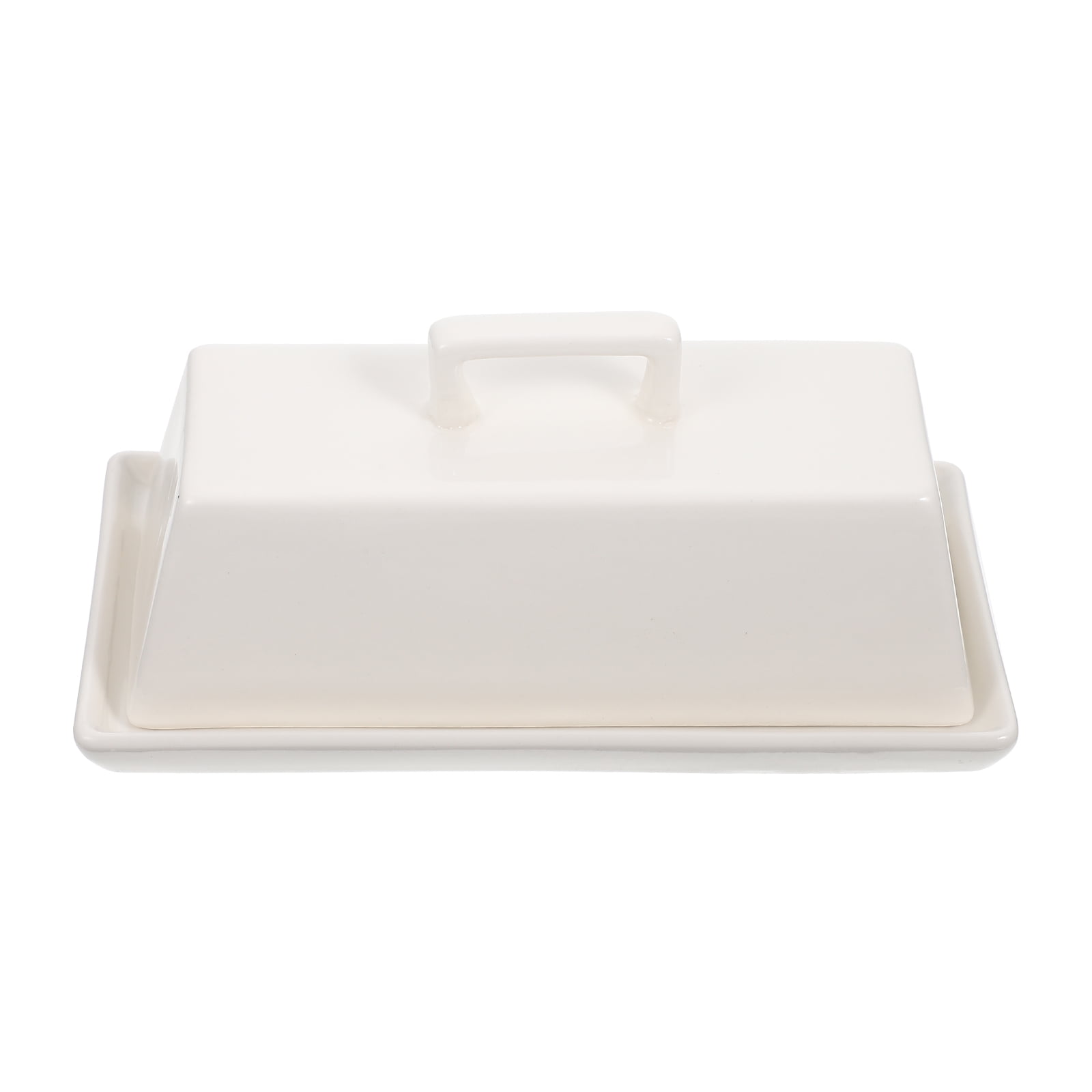 Butter Dish Ceramic Cheese Container Keeper Plate Holder Lid Box Tray ...