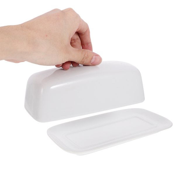 TOYMYTOY Ceramic Butter Dish with Lid Porcelain Butter Keeper Includes ...