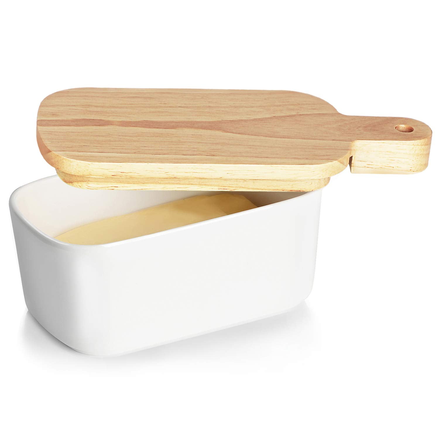 GDCZ Large Sealed Butter Dish with Stick Covered Countertop, Sealable ...