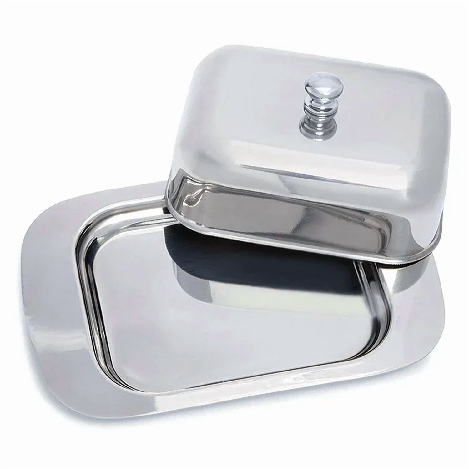 Butter Dish, Stainless Steel Butter Dish with Lid - Solid Cheese/Butter ...