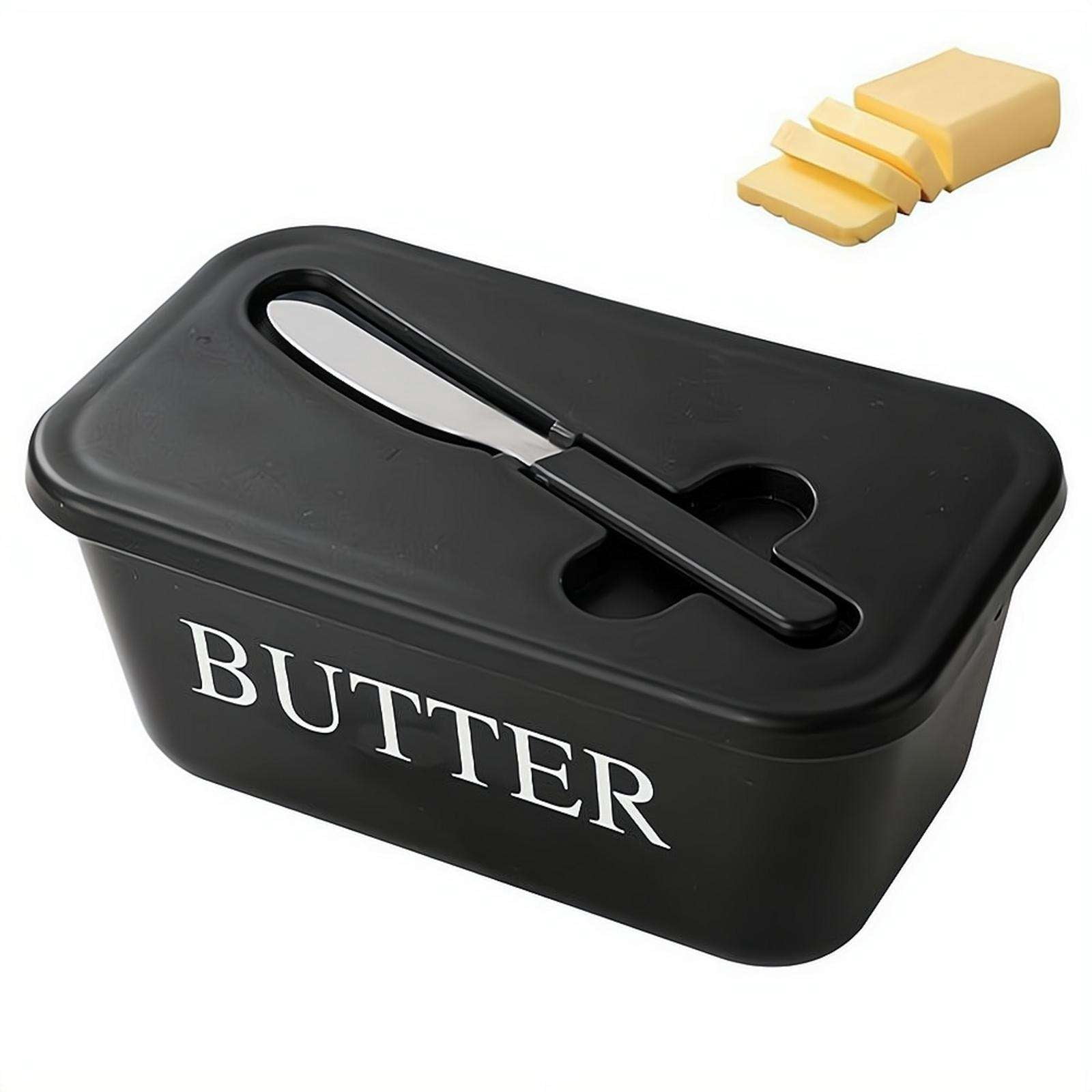 Butter Dish With Lid And Knife For Kitchen Coutertop,Food Grade PP ...