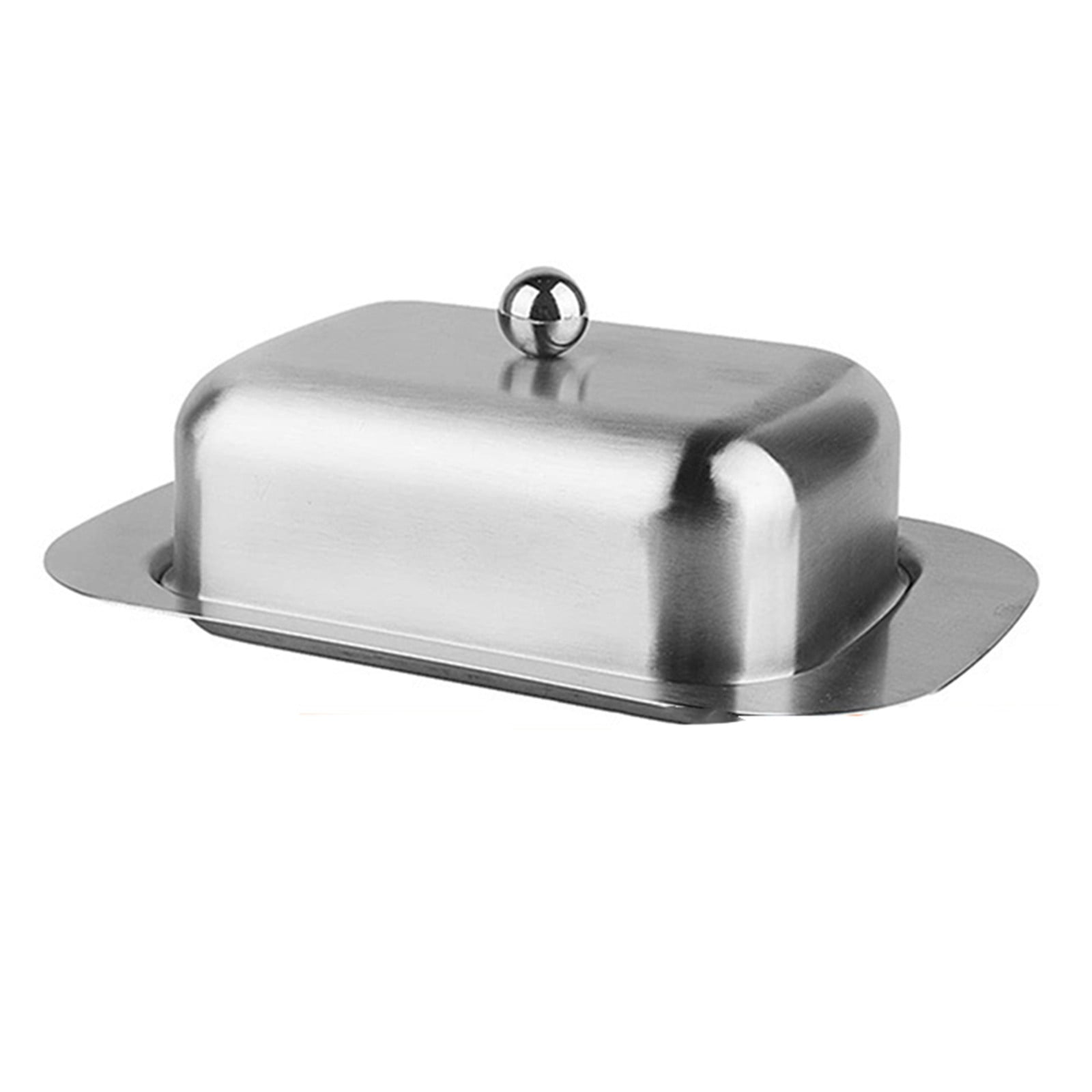 Butter Dish with Lid Cheese Storage Tray Holder Box Rectangular ...