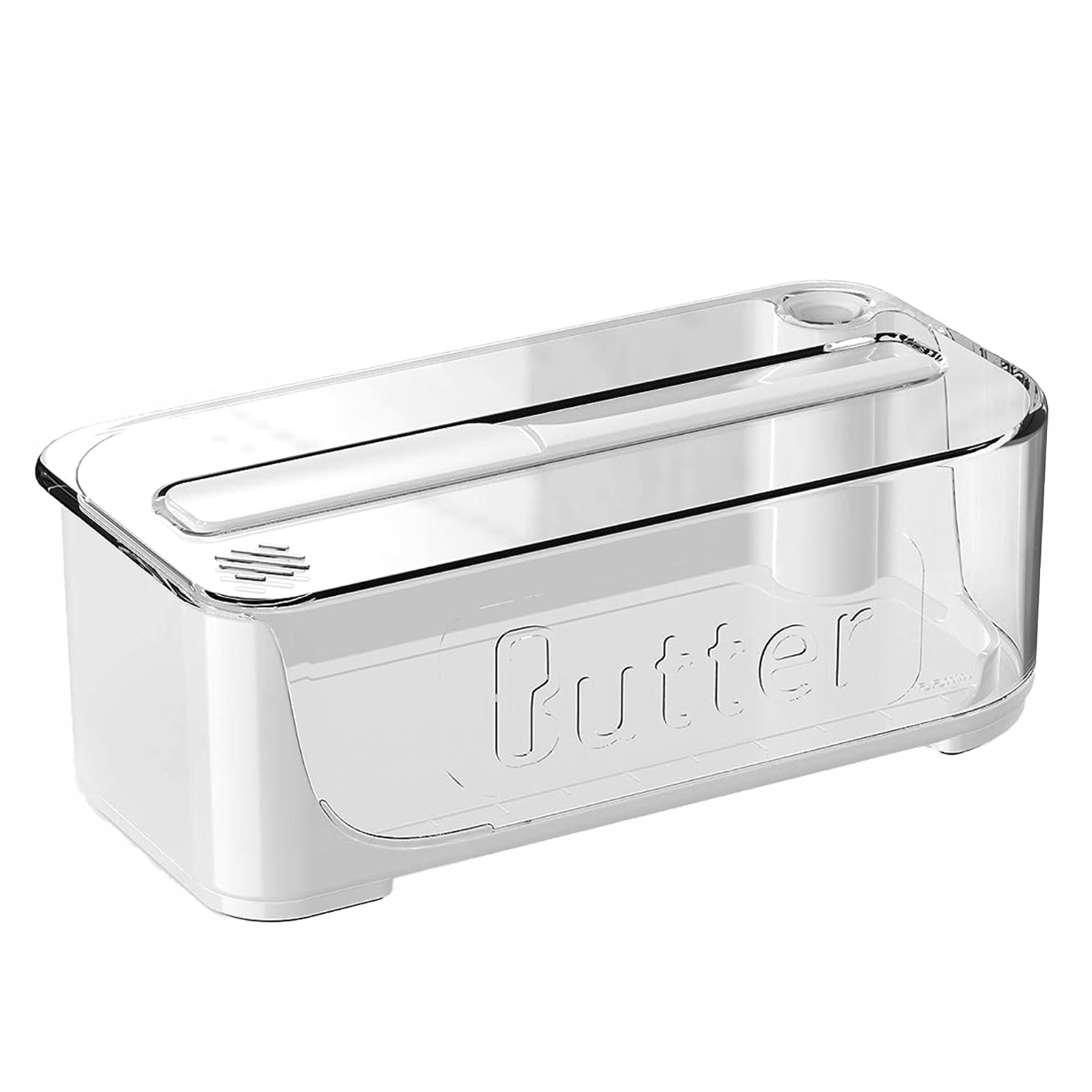 Butter Dish with Lid and Knife Spreader for Countertop and Refrigerator ...