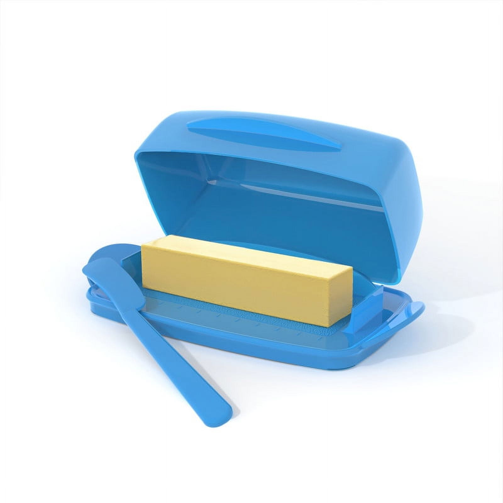 Butter Dish with Lid for Countertop Flip Top Butter Dishes Plastic with ...